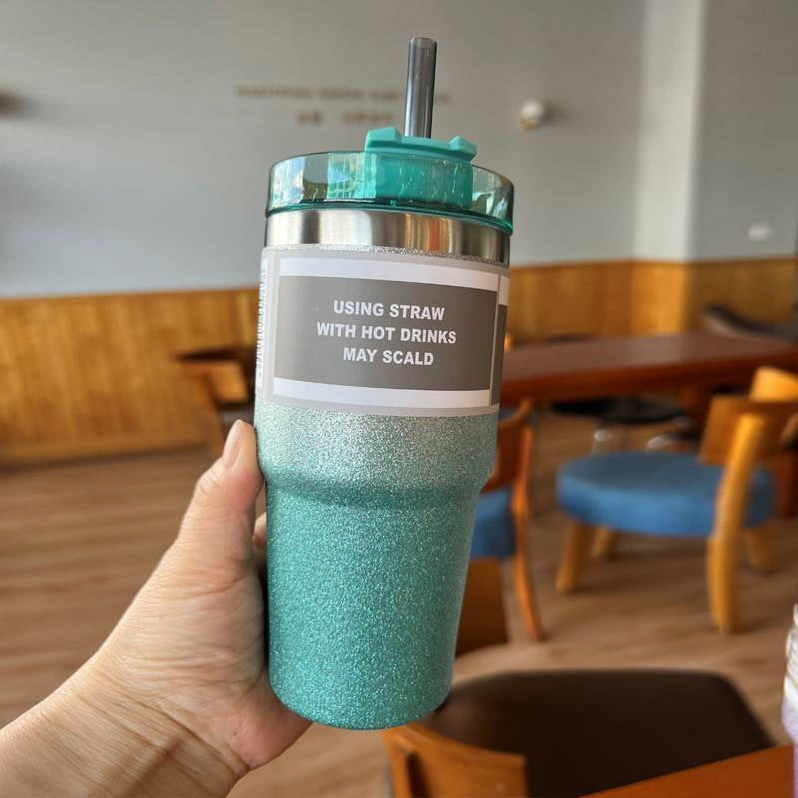 iMucci 30 oz Diamond Glitter Tumbler with Lid and Straw, Insulated Car ...