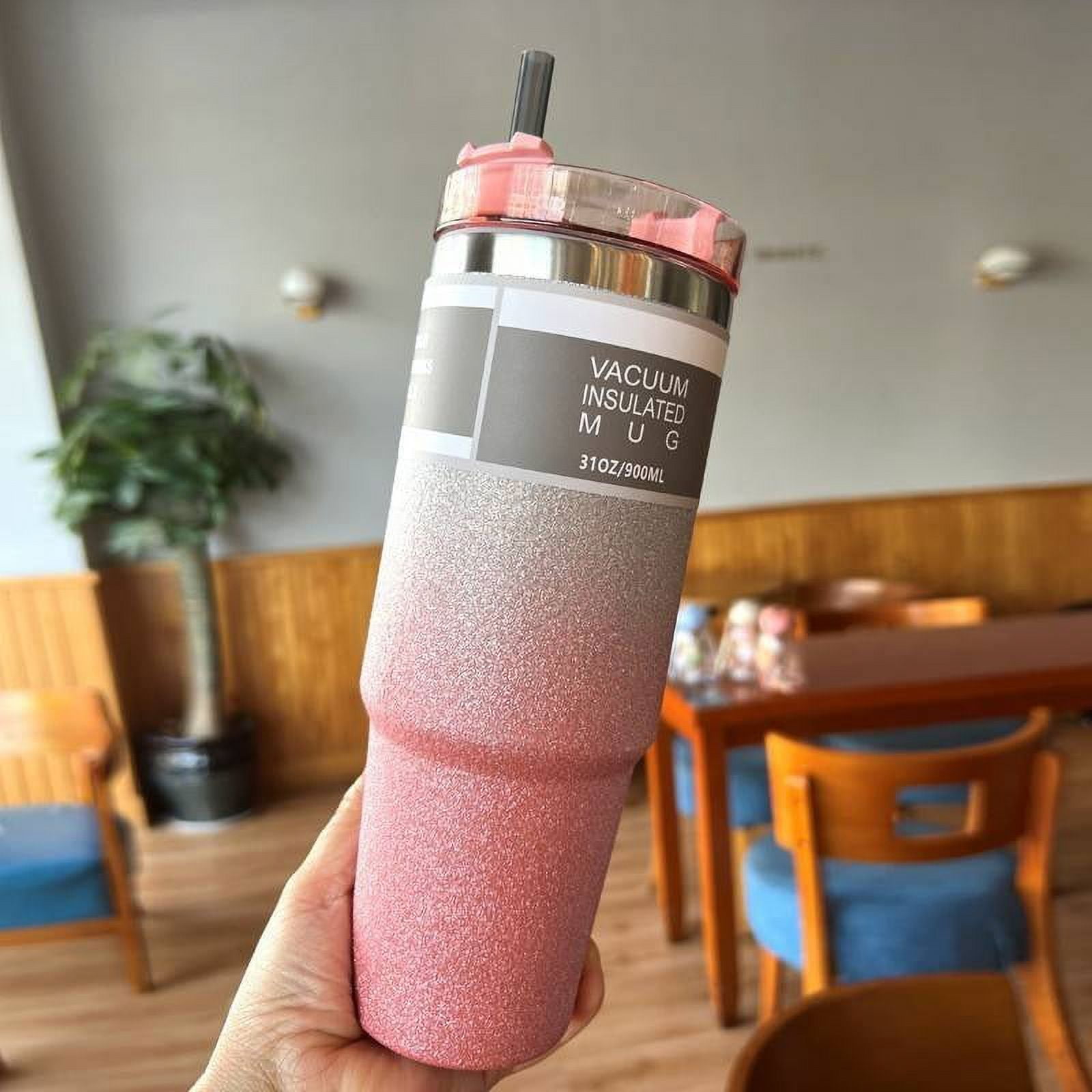 iMucci 30 oz Diamond Glitter Tumbler with Lid and Straw, Insulated Car ...