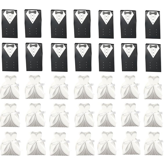 iMucci 50Pcs European and American Style Wedding Candy Box Set ...