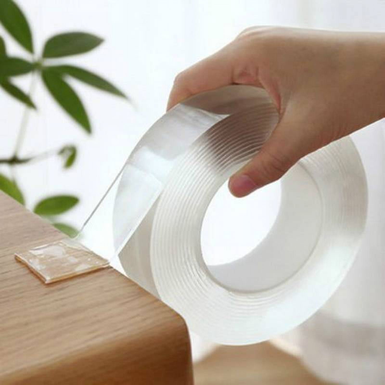 iMucci 6.5ft Transparent Nano Double Sided Tape for Bathroom Home ...