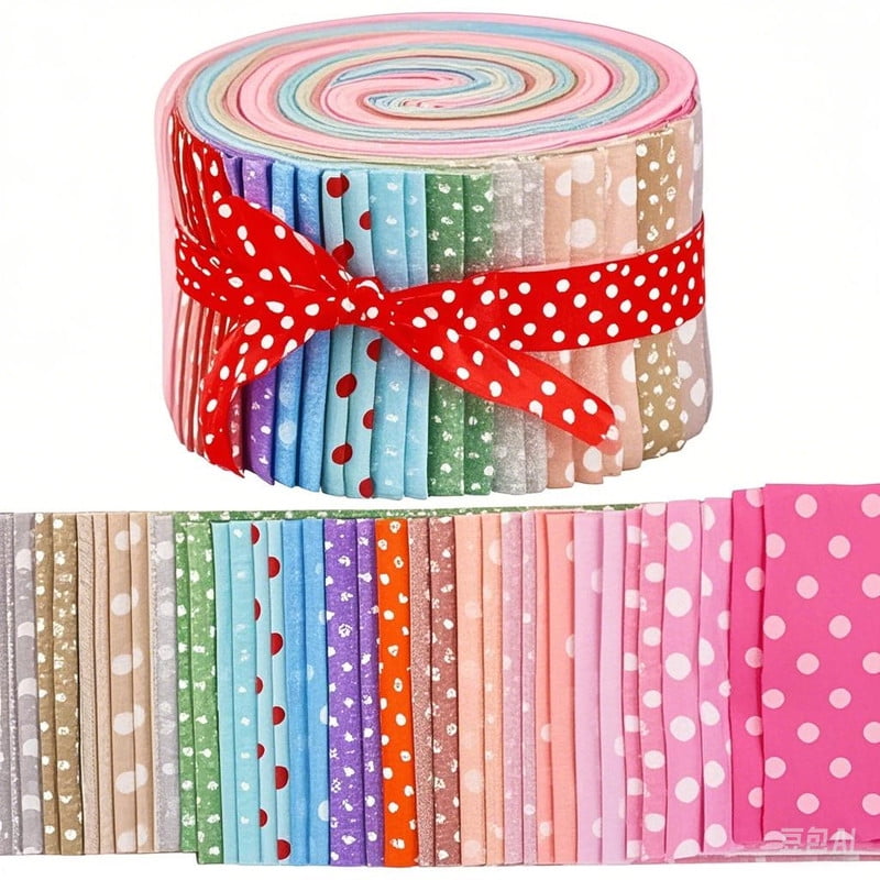 iMzoon 40 Pcs Jelly Roll Fabric Strips for Quilting Fabric, Sewing ...