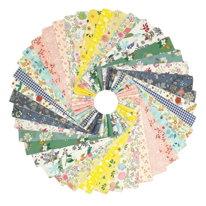 iMzoon 80 Pcs Jelly Roll Fabric Strips for Quilting Fabric, Sewing ...