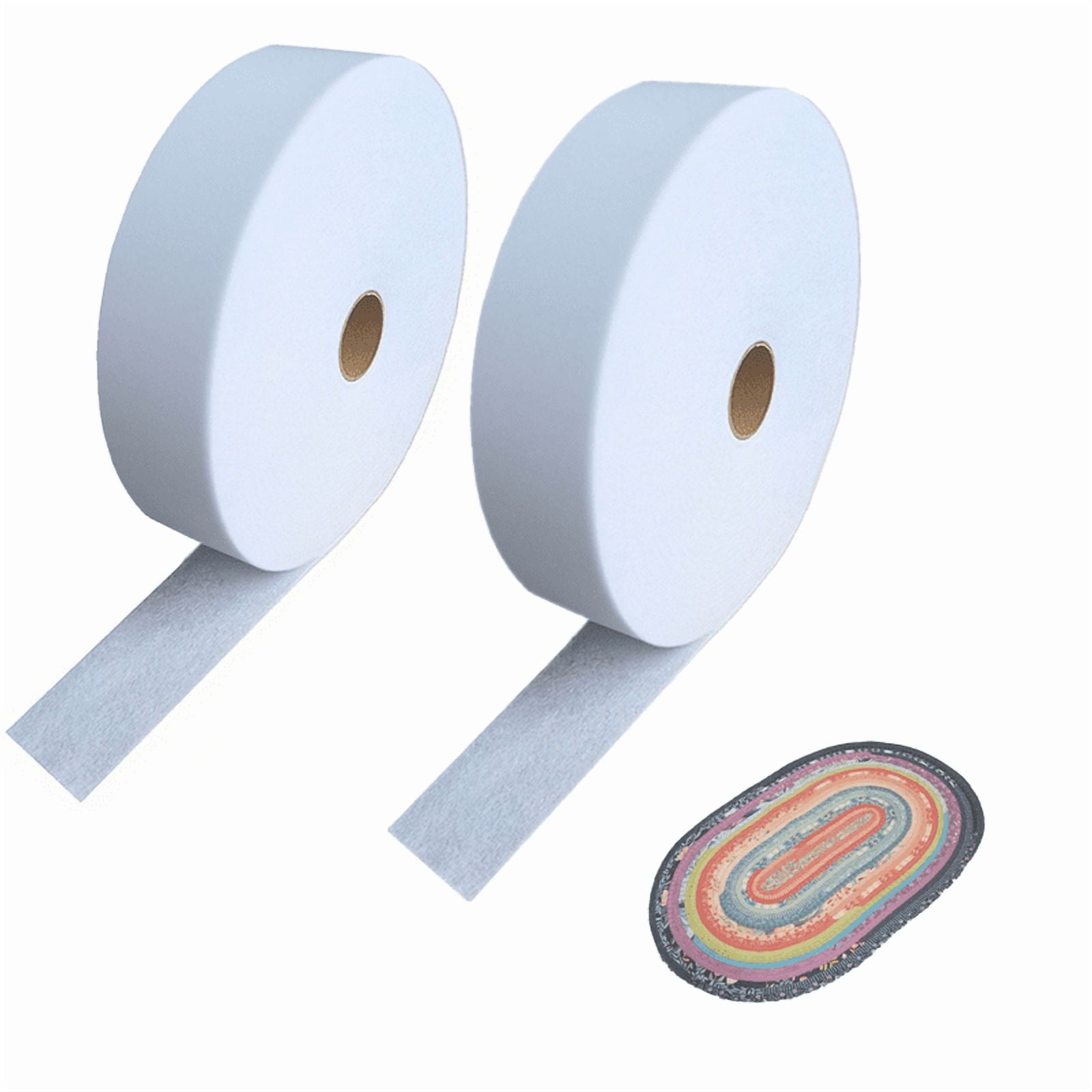 iMzoon Jelly Roll Batting Strips 2 Rolls 2 1/4 Inch 98 Yards, Cotton ...