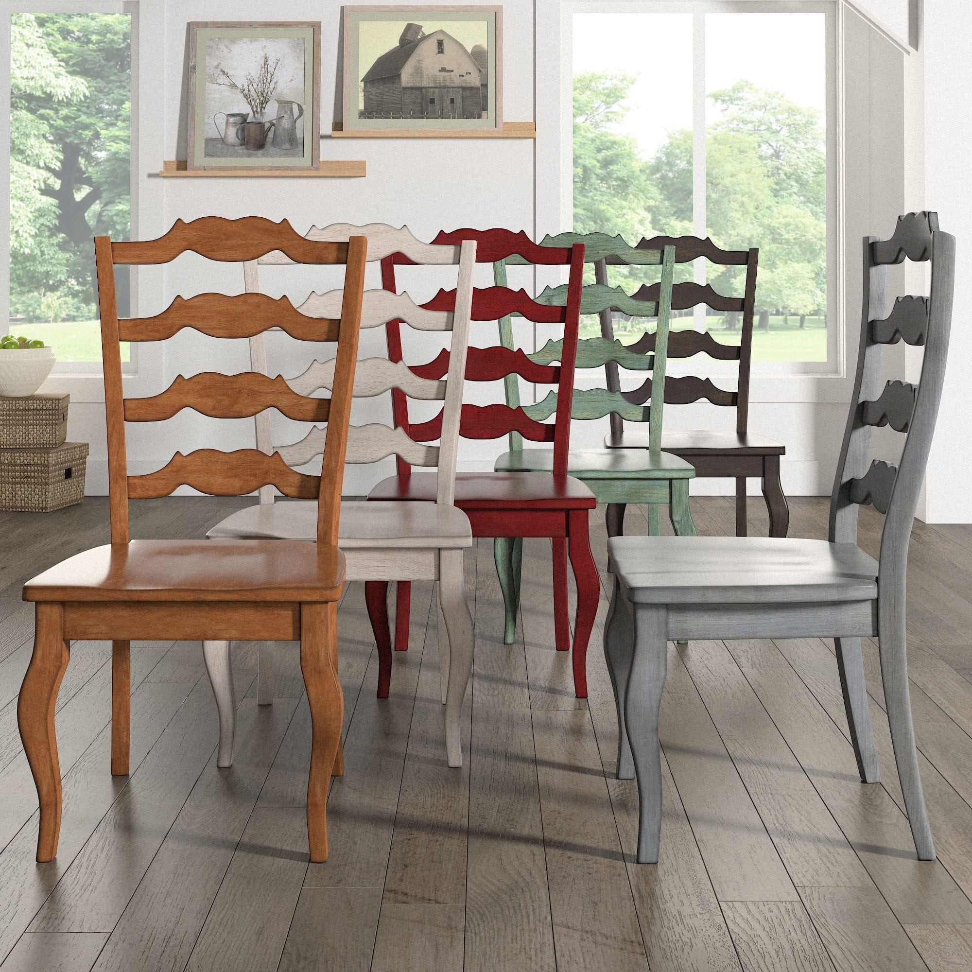 iNSPIRE Q Eleanor French Ladder Back Wood Dining Chair (Set of 2) by ...