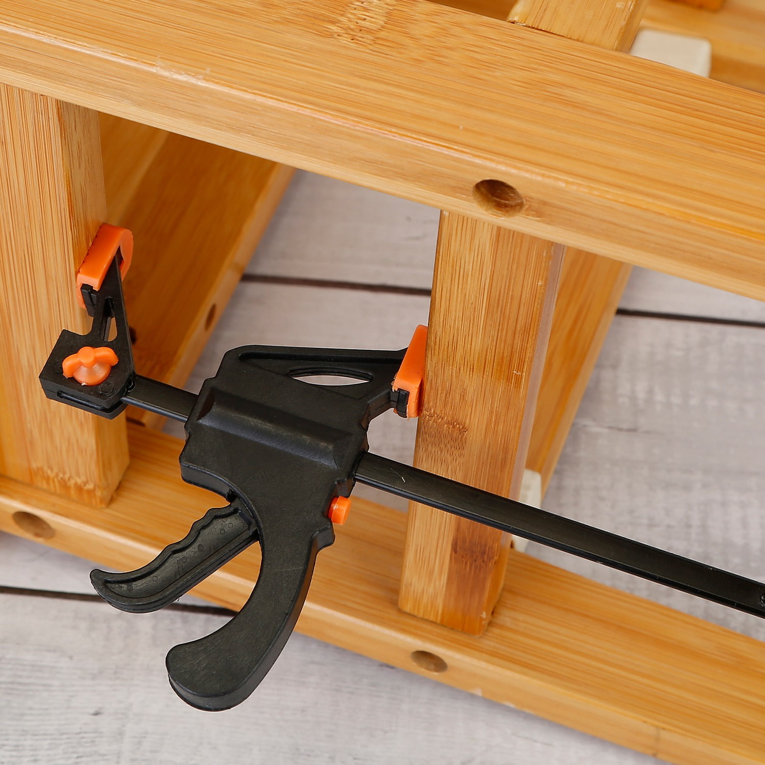 iNova 2Pcs Wood Working Bar F Clamp Grip Quick Grip Ratchet Release ...