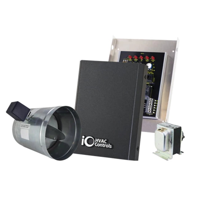 iO HVAC Controls iO-FAV-06 Fresh air ventilation control panel, 6 round ...