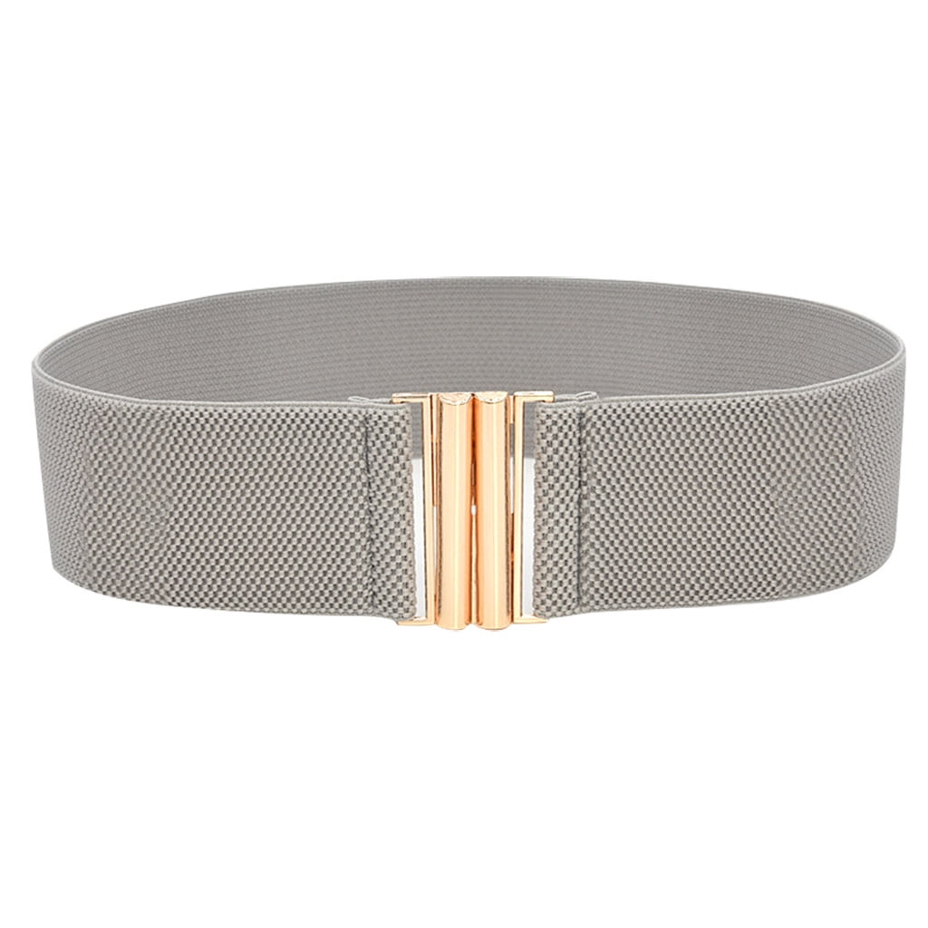 iOPQO Belt Fashion Lady Wide Belts Women Wide Elastic Belt Buckle Waist ...