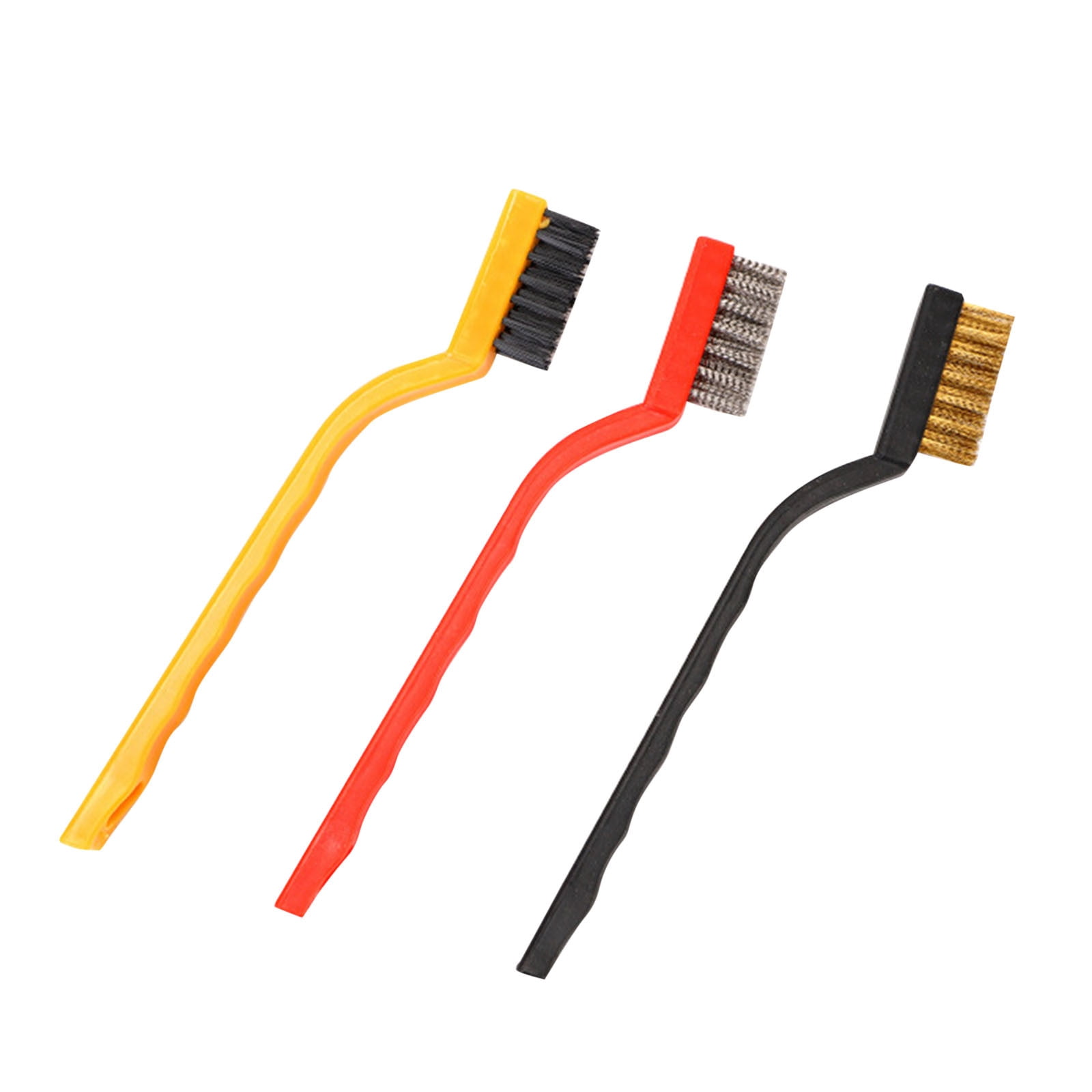 iOPQO Cleaning Supplies 3Pcs Wire Clean Brush Set With Handle Black For ...