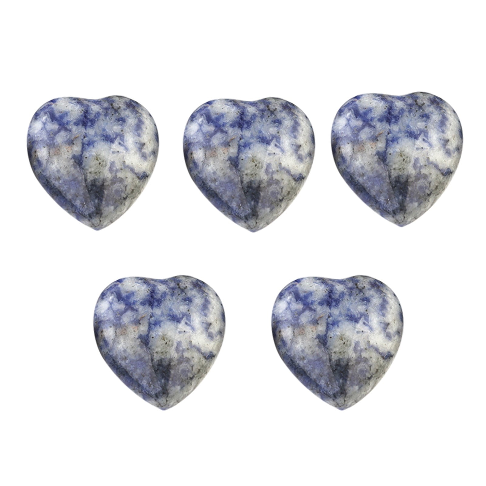iOPQO Decorative Stones Natural Heart Shaped Polished Heart Shaped Gem ...