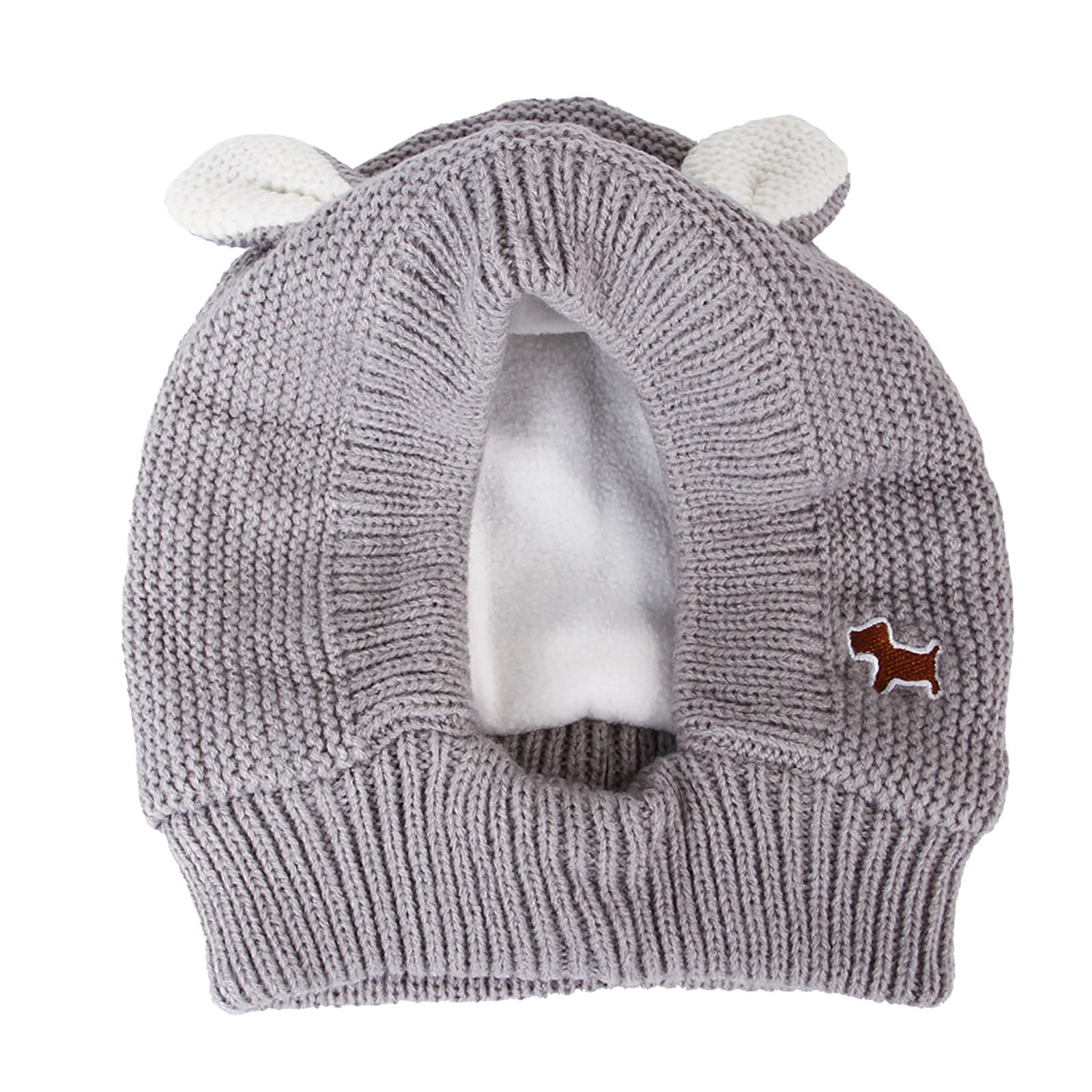 iOPQO Pet HatS Dog Golden Knitted Dog Hat, Winter Dog Balaclava With ...