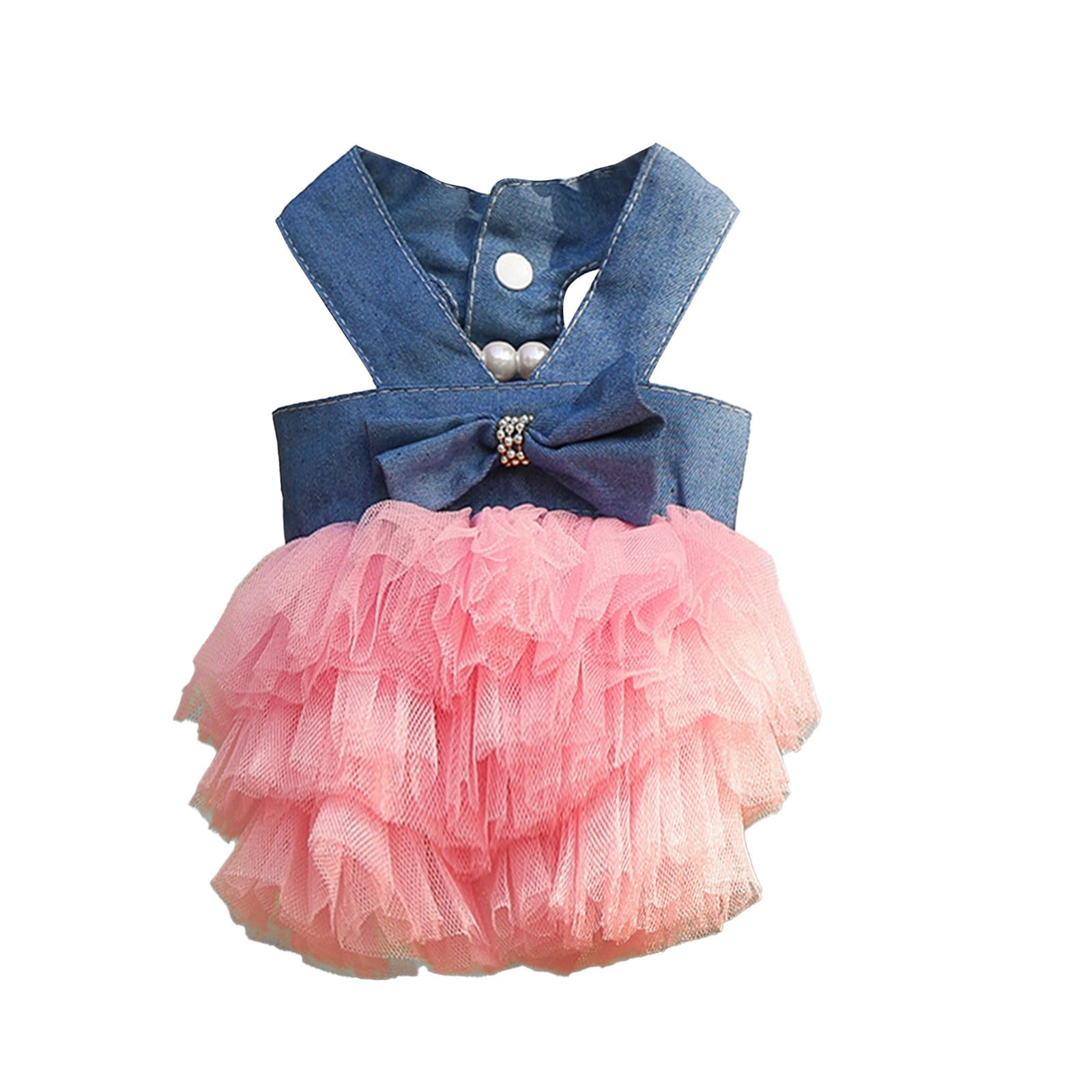 iOPQO Pet Sweater Dog Striped Bubble Skirt Stripe Lace Dress Dog Dress ...