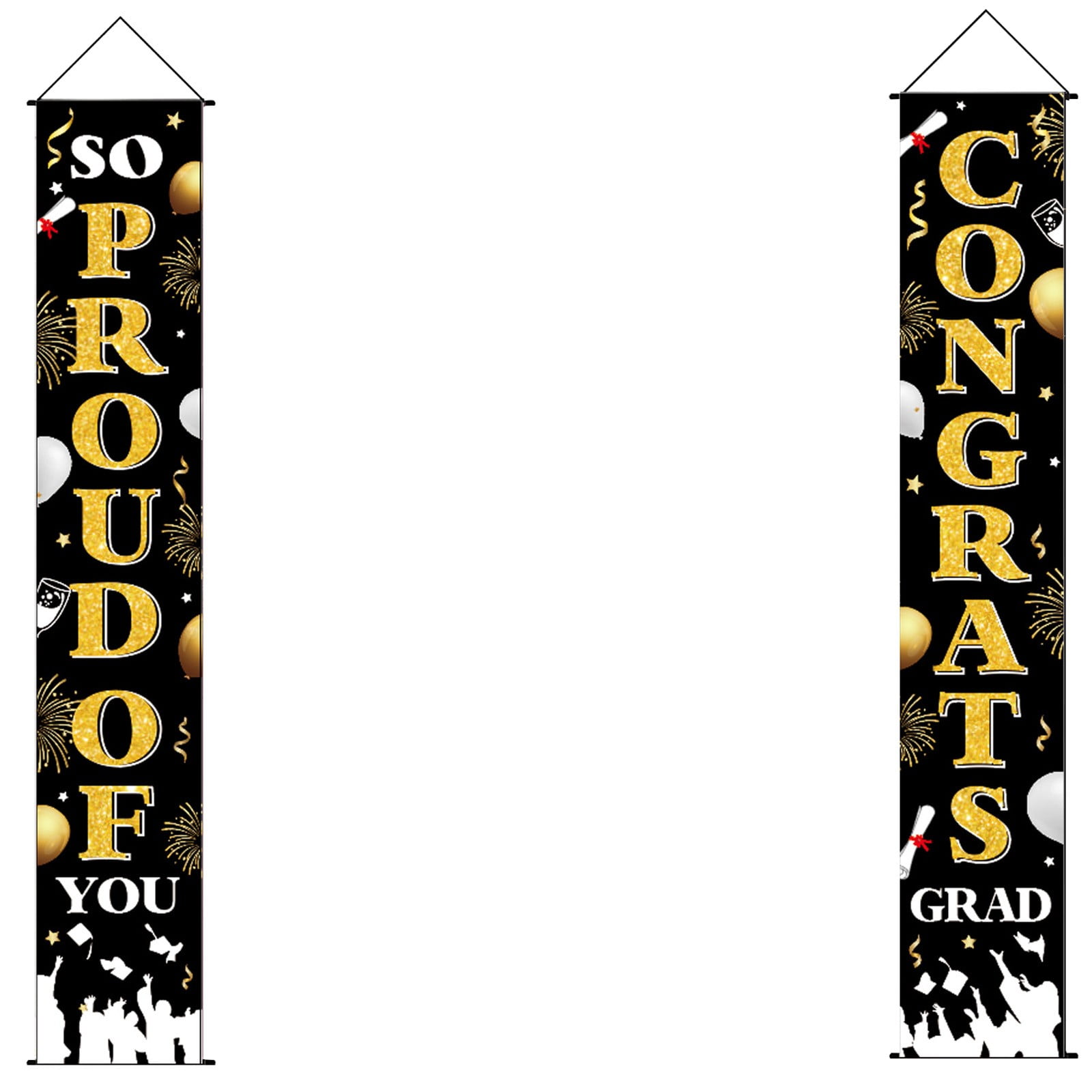 iOPQO Wall Decor Graduation Decorations 2023 Graduation Banners Hanging ...