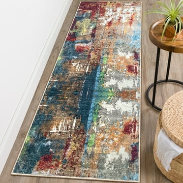 BERTHMEER 5'x7' Modern Abstract Area Rugs for Living Room Bedroom ...