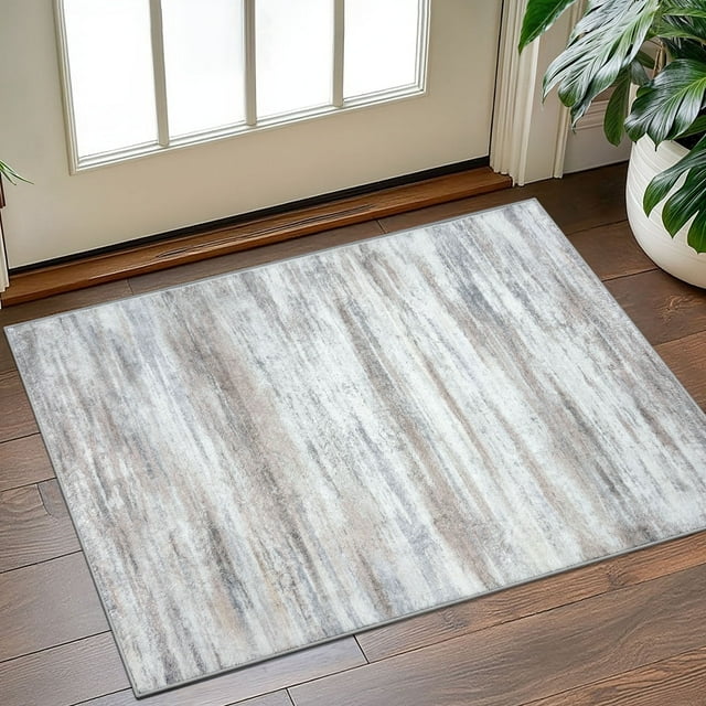iOhouze 2x3 Small Area Rug Abstract Rugs Non-Slip Machine Washable ...