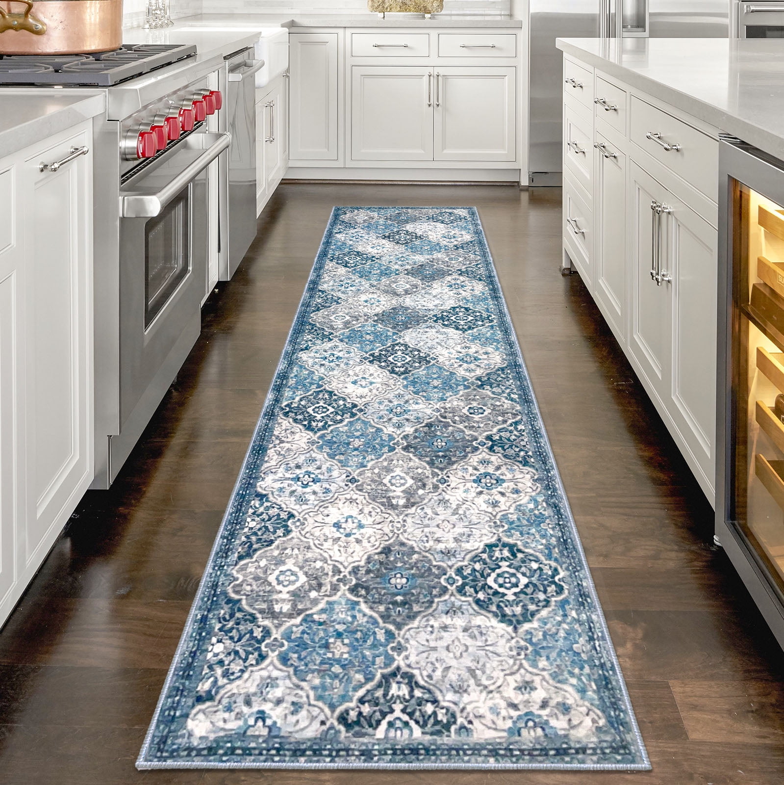 iOhouze 2x8 Runner Rug Washable Runners Low Pile Soft Non-Slip Bedroom ...