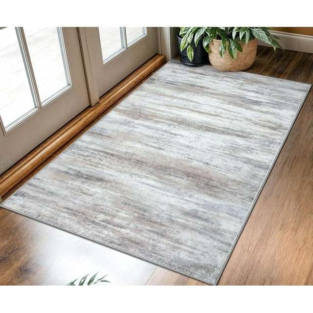 iOhouze 3x5 Area Rug Modern Abstract Washable Rugs Non slip Soft Low ...