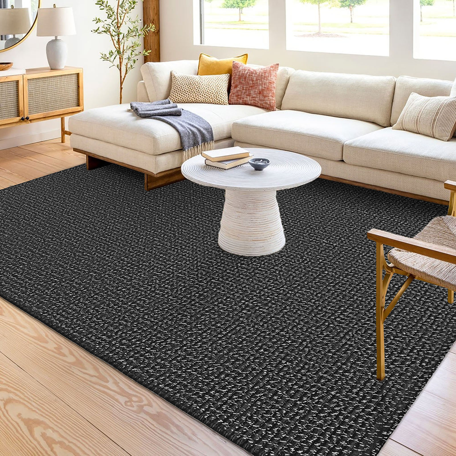 iOhouze 5x7 Area Rugs Modern Abstract Washable Rug Soft Low Pile Non ...