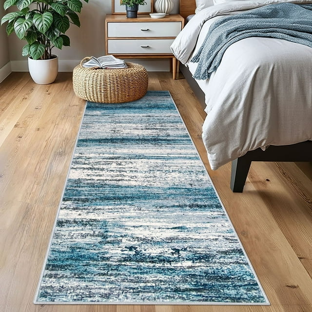iOhouze Abstract Runner Rug 2x7 Washable Rug Runners Non Slip Kitchen ...
