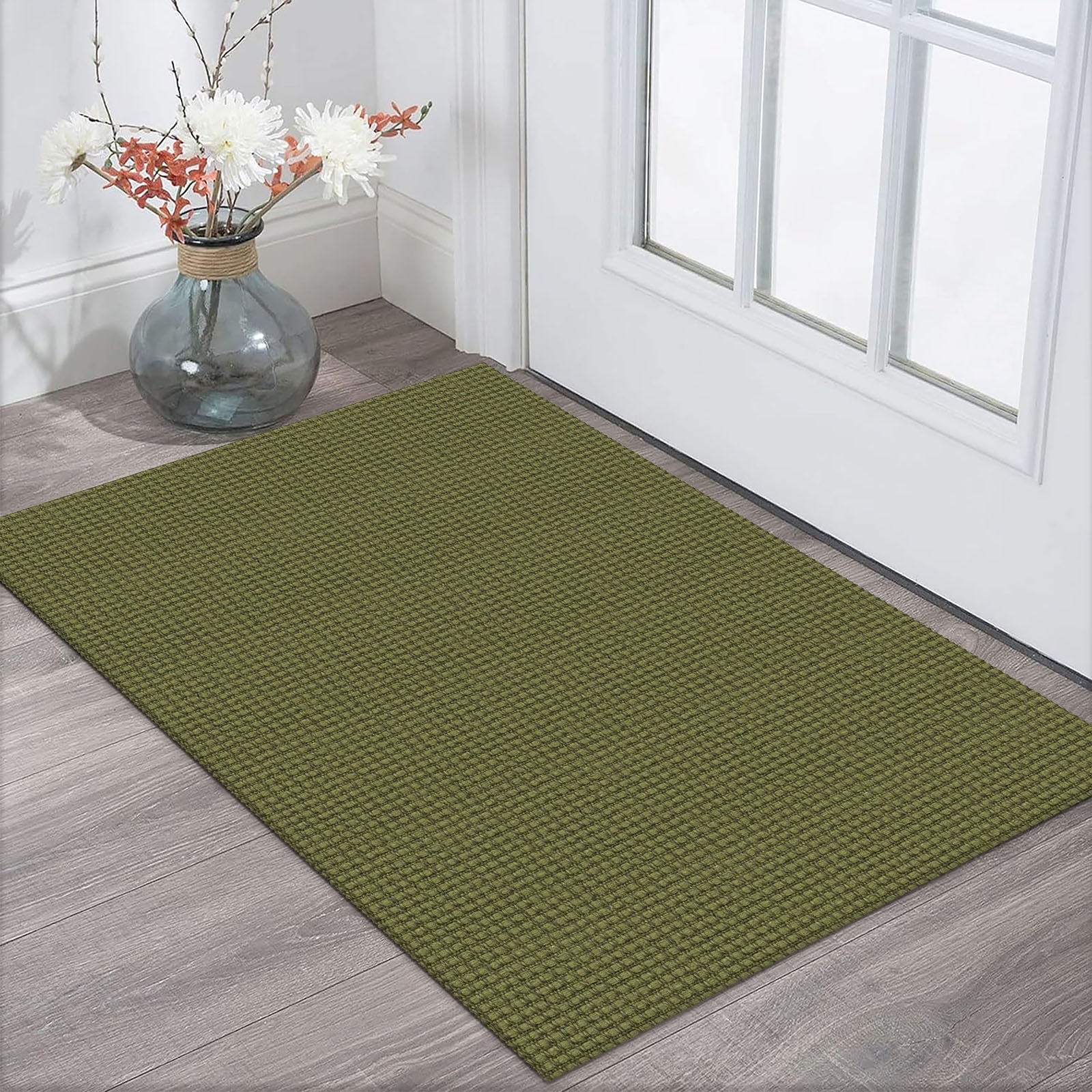 iOhouze Boho Entryway Rugs 2x3 ft Small Area Rugs Washable Rugs Rubber ...