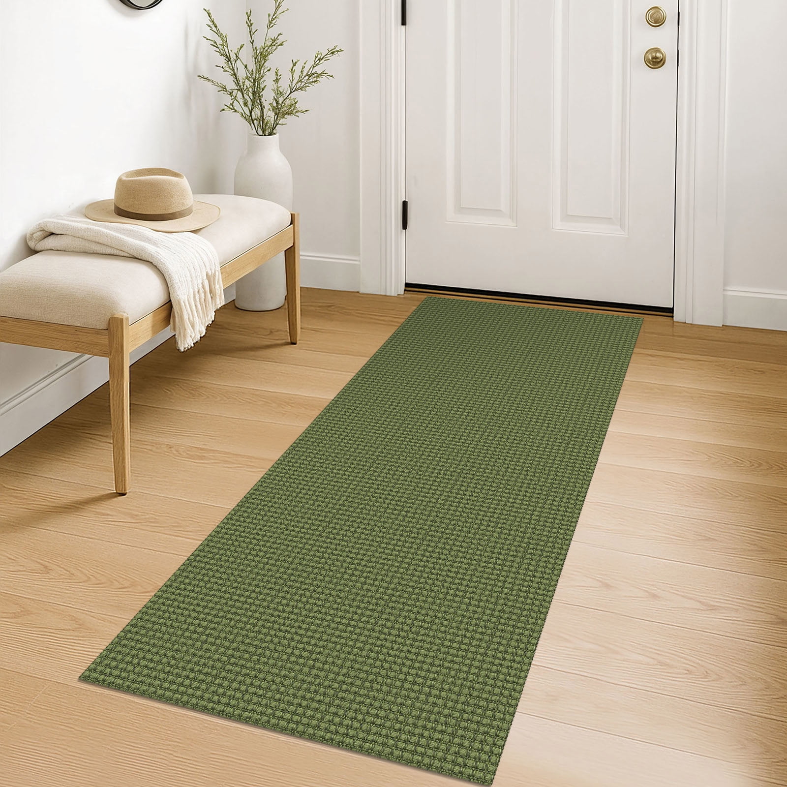 iOhouze Boho Runner Rug, 2x5 ft Washable Cotton Floor Carpet, Non-Slip ...