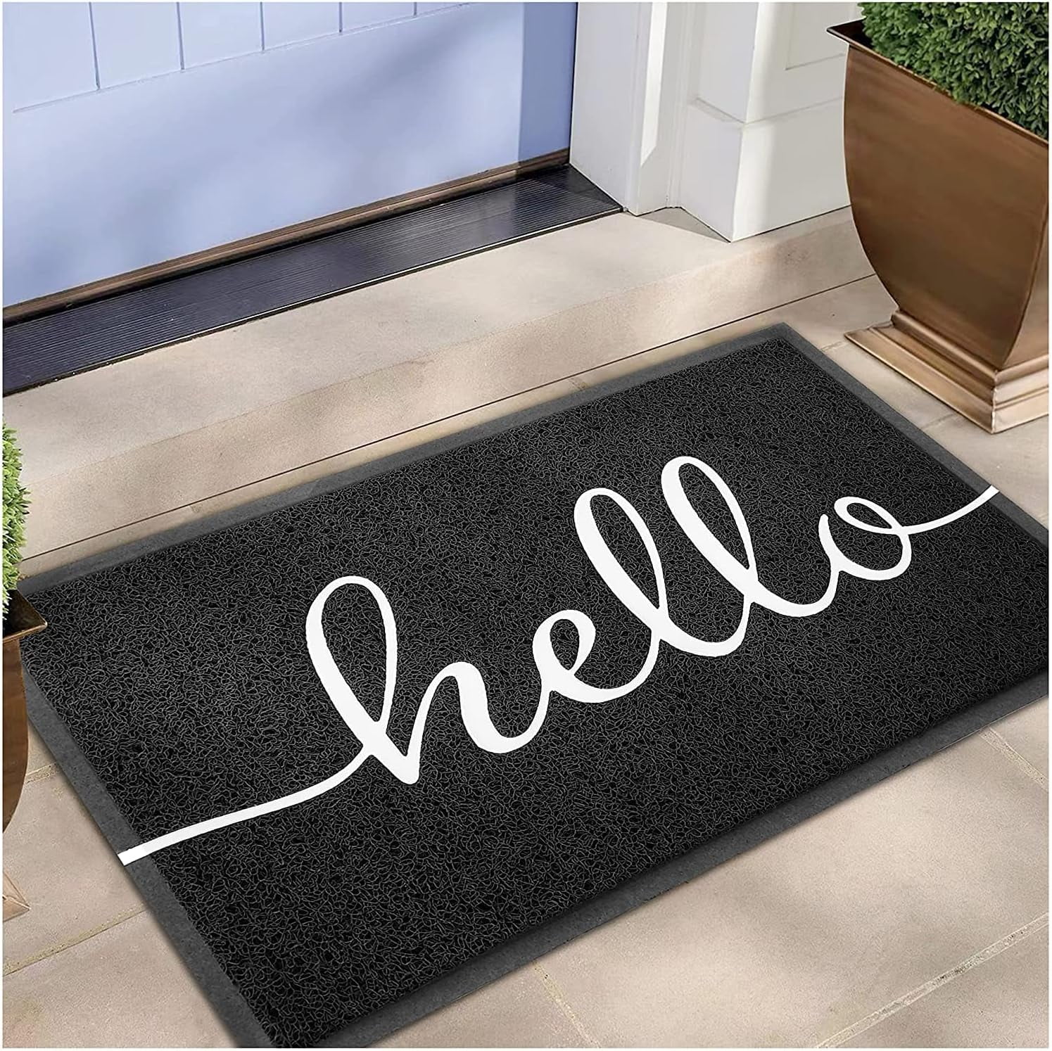 "iOhouze 30""x17.5"" Upgraded Non Slip Rubber Doormat, Waterproof, Mud ...