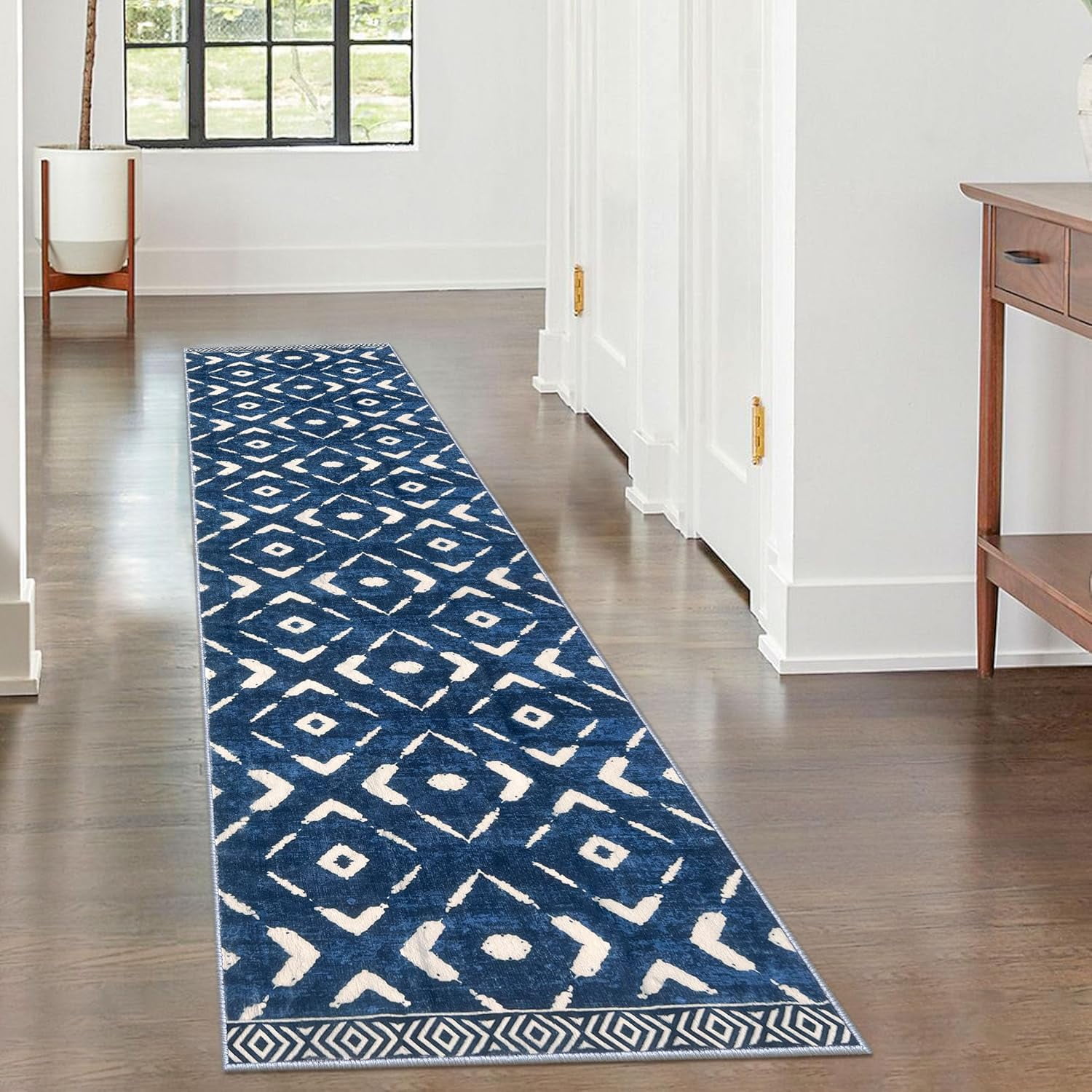 iOhouze Kitchen Runner Rug 2'x7' Washable Runners Moroccan Non Slip ...