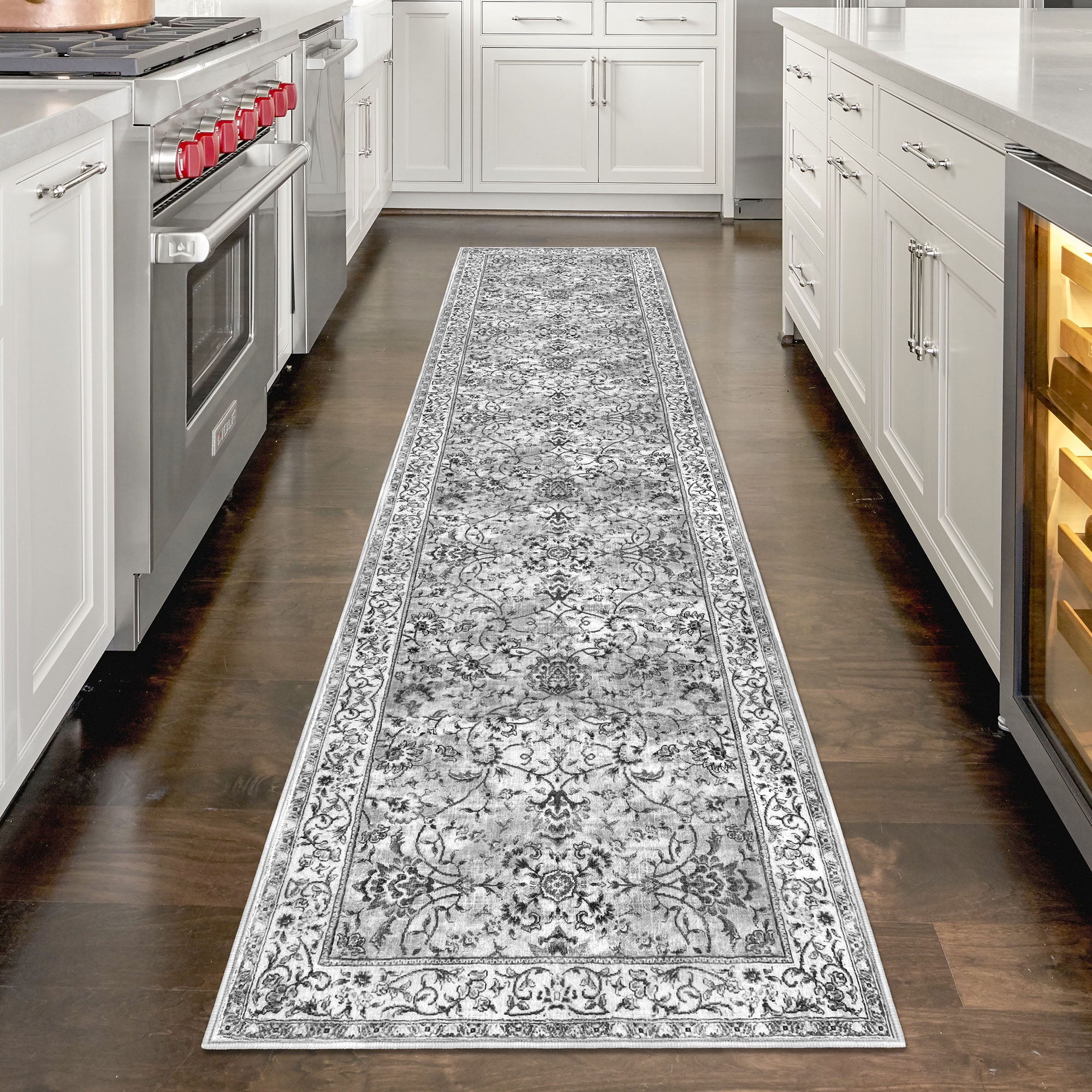 iOhouze Hallway Runners 2x8 Washable Rug Runner Kitchen Runners Vintage ...