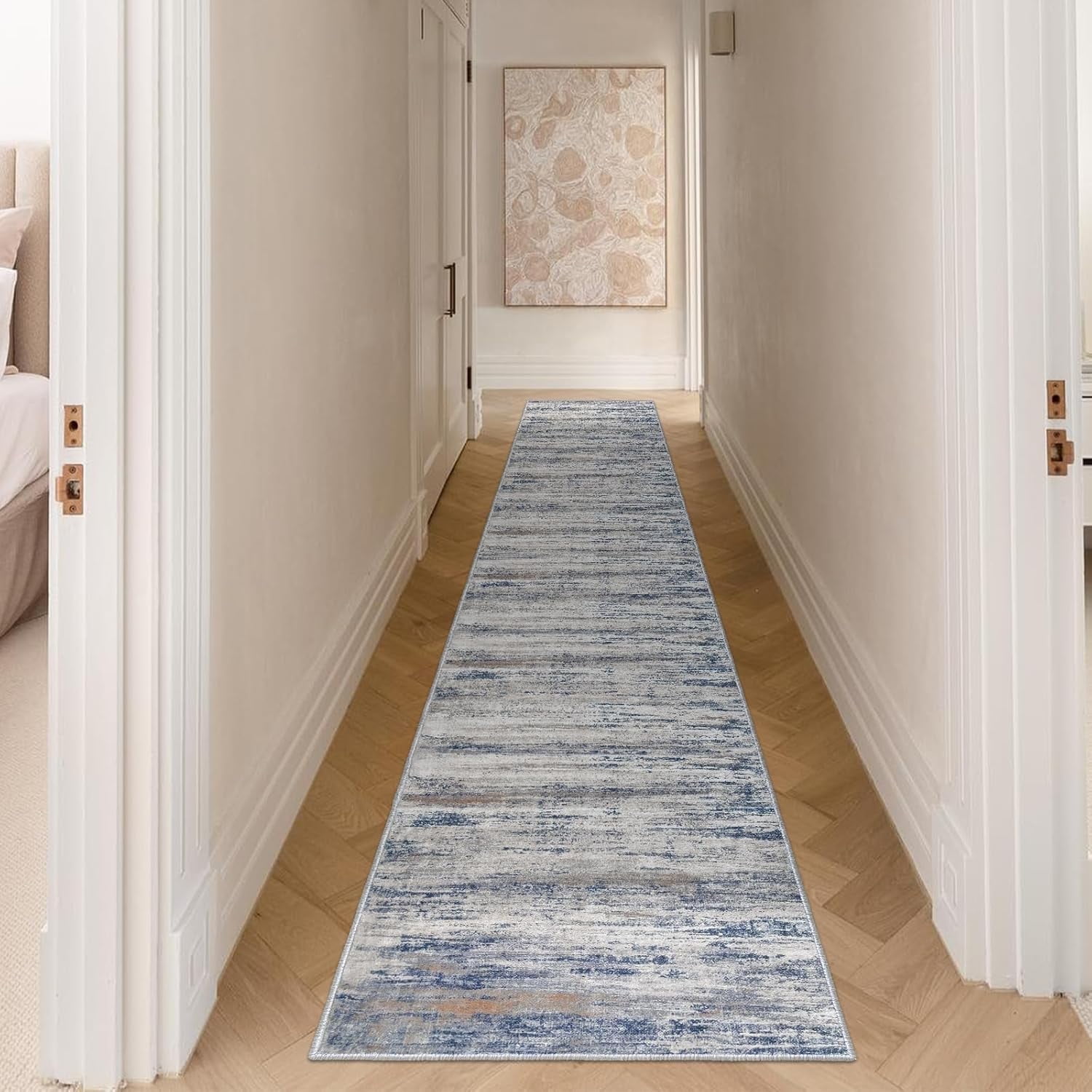 iOhouze Hallway Runner Rug 2.6x16 Washable Rug Runners Non Slip Kitchen ...