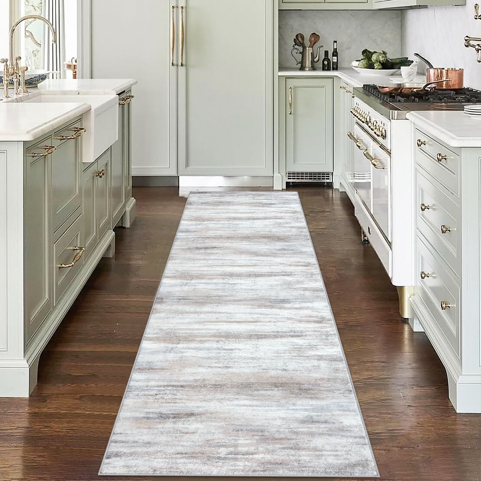 iOhouze Hallway Runner Rug 2.6x8 Washable Rug Runners Non Slip Kitchen ...