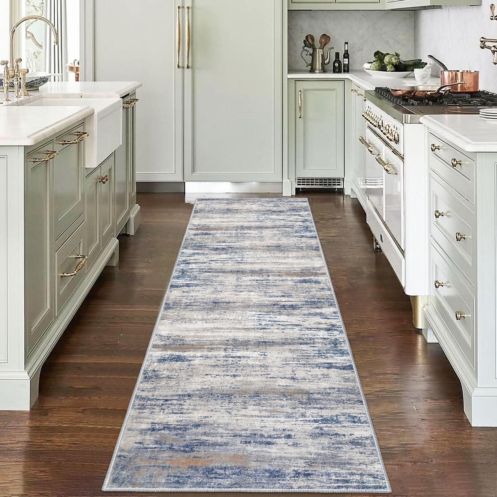 iOhouze Hallway Runner Rug 2.6x8 Washable Rug Runners Non Slip Kitchen ...