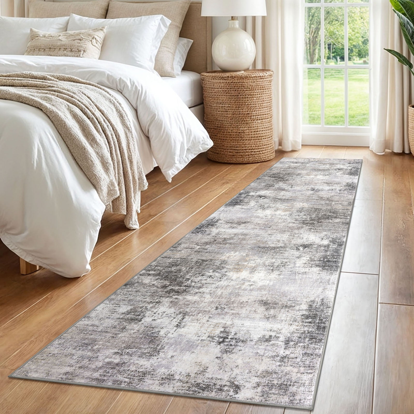 iOhouze Hallway Runner Rugs 2x8 Abstract Washable Runners Non Slip ...