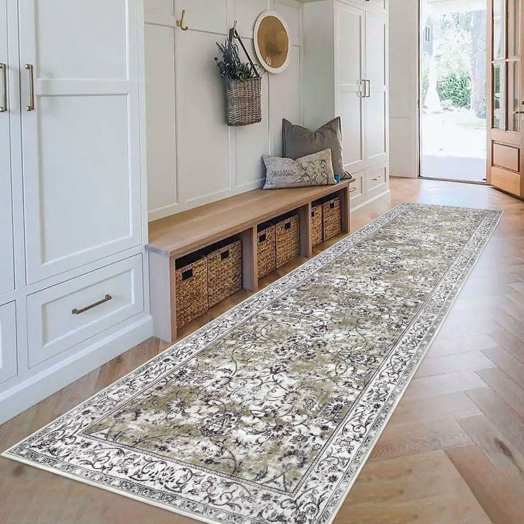 iOhouze Hallway Runners 2.6x10 Washable Rug Runner Kitchen Runners ...