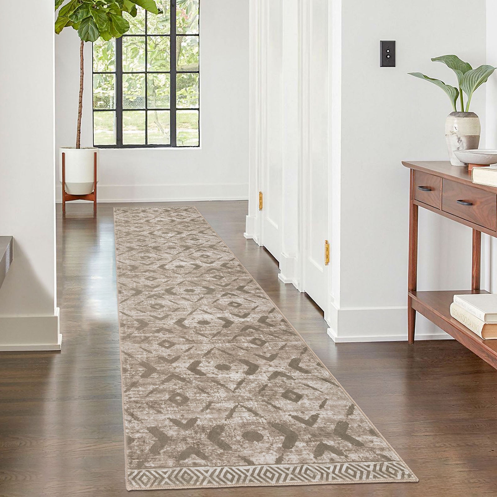 iOhouze Non-Skid Moroccan Runner Rug for Hallway, Entrance Floor, 2'x8 ...