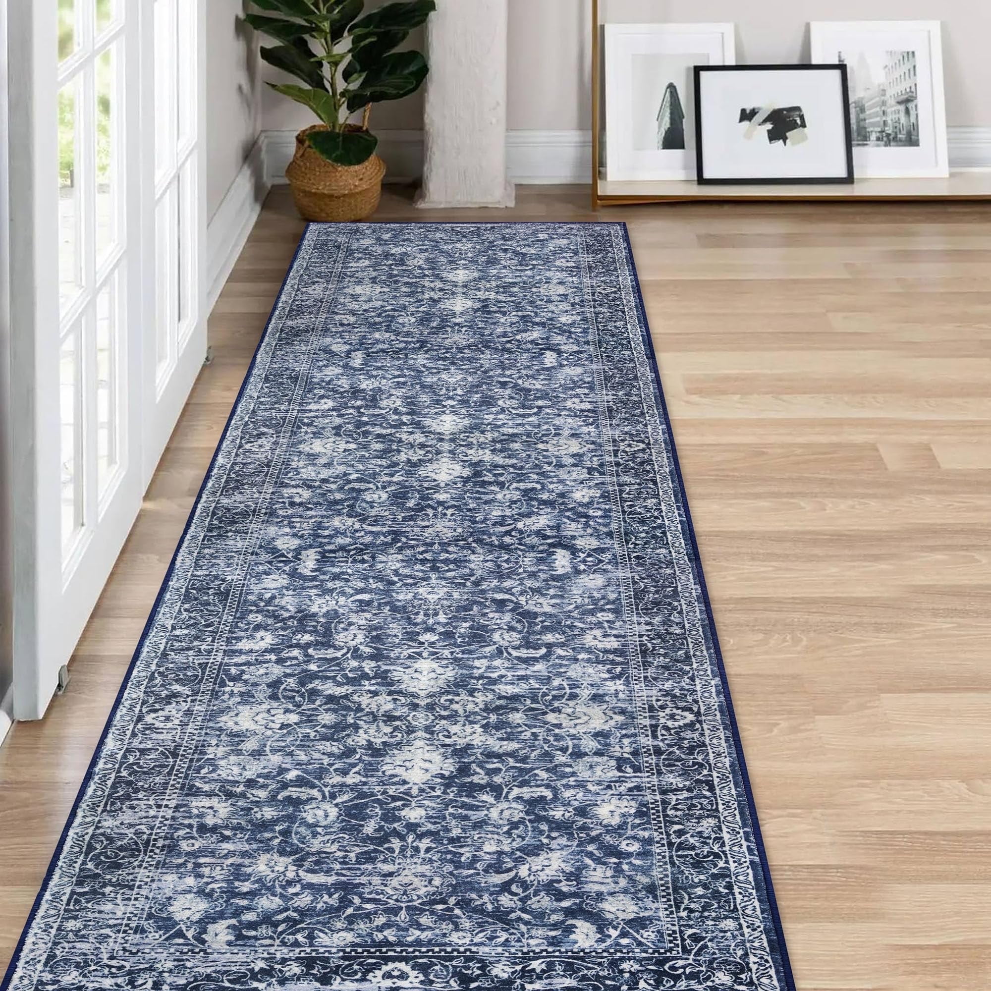 iOhouze Runner Rugs for Hallway Washable 2x7 Rug Runner Vintage Thin ...