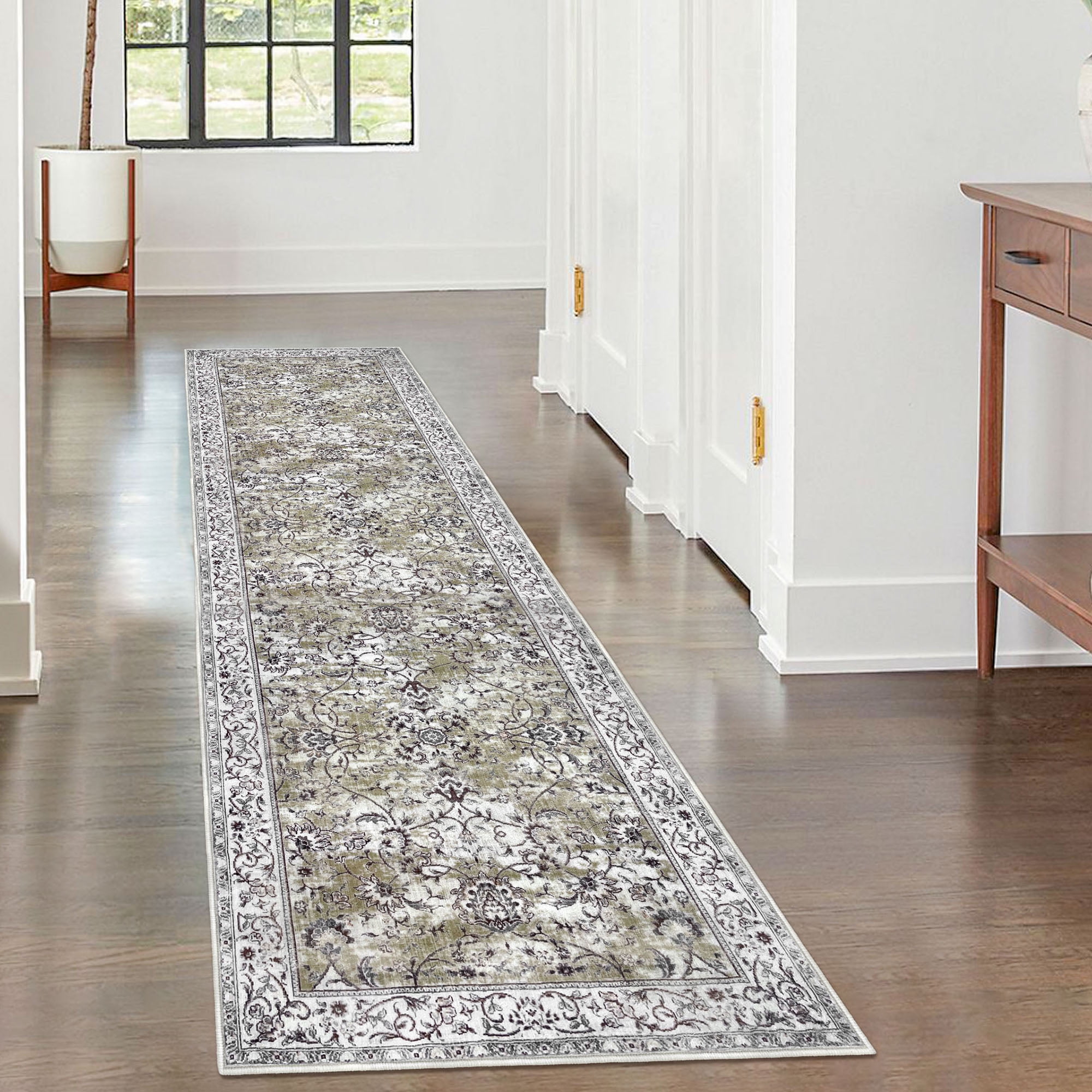 iOhouze Runner Rugs for Hallway Washable 2x7 Rug Runner Vintage Thin ...