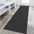 iOhouze Runner Rugs for Hallways 2'x7' Washable Rubber Backed Kitchen Runner Black Cotton Boho ...