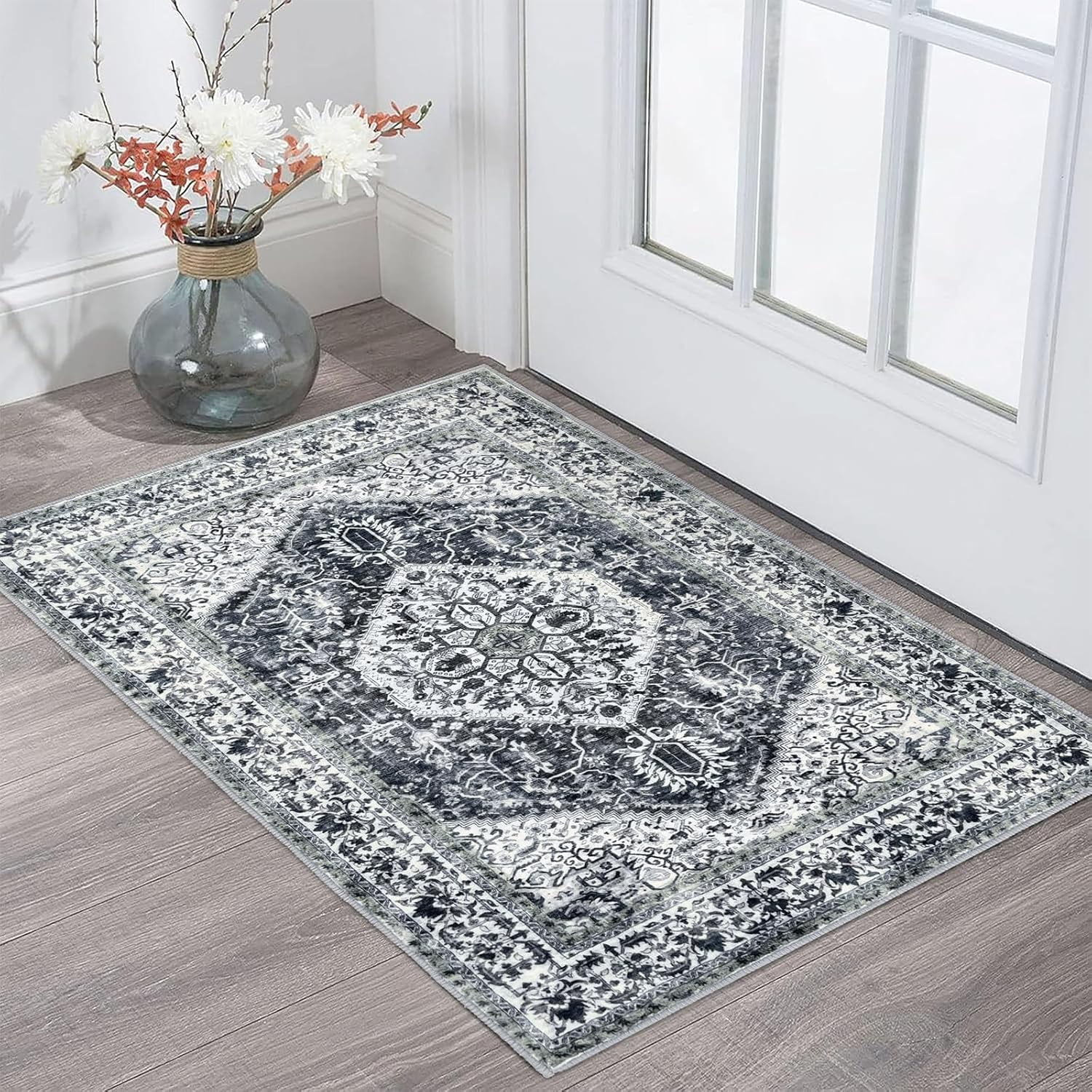 iOhouze Small Area Rug 2x3 Boho Entryway Rug Washable Rugs Indoor Non ...