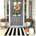 iOhouze Large 2x3 ft Outdoor Entry Rug: Washable, Black White Stripes ...