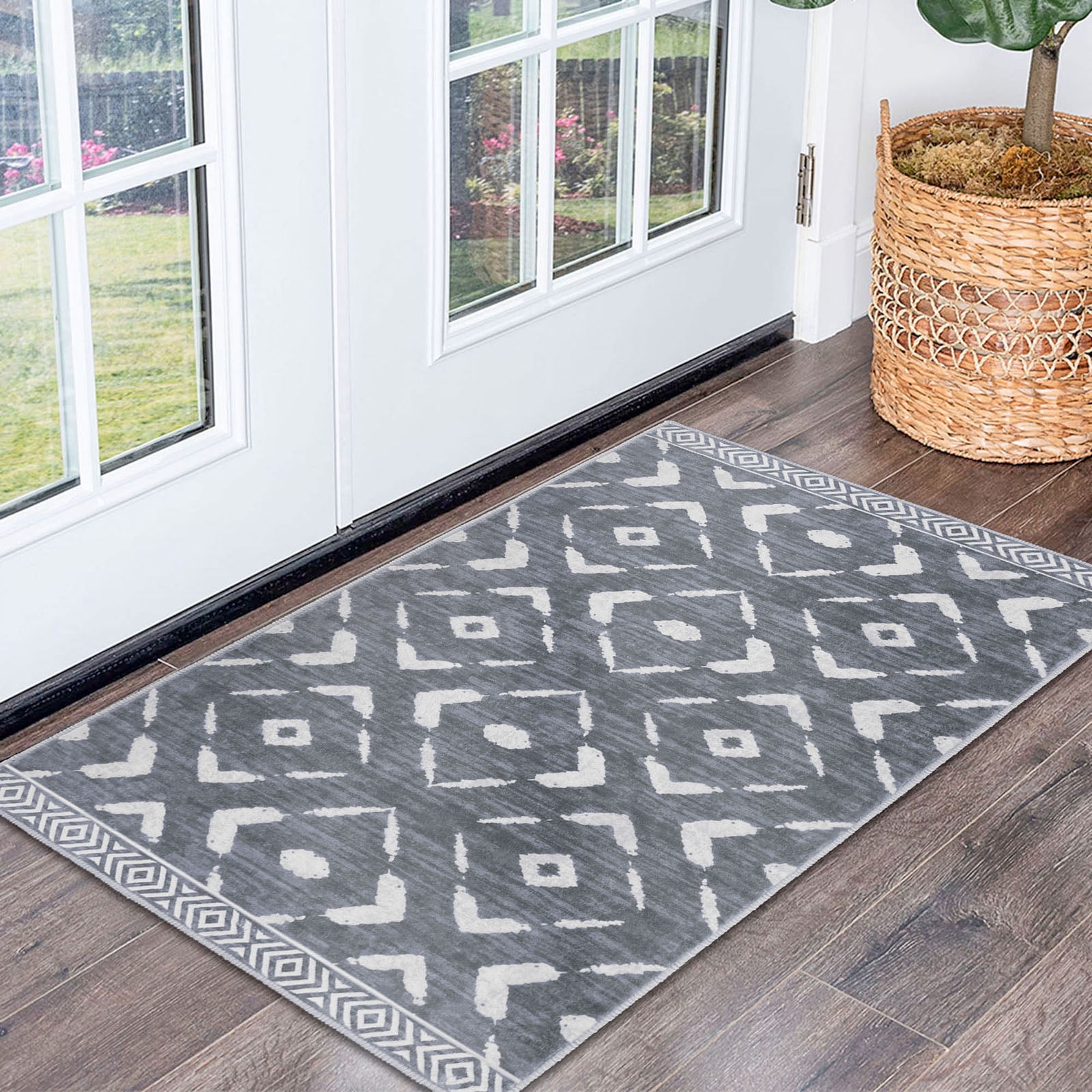 iOhouze Small Rug 2'x3' Entryway Rug Moroccan Area Rugs Thin Indoor ...