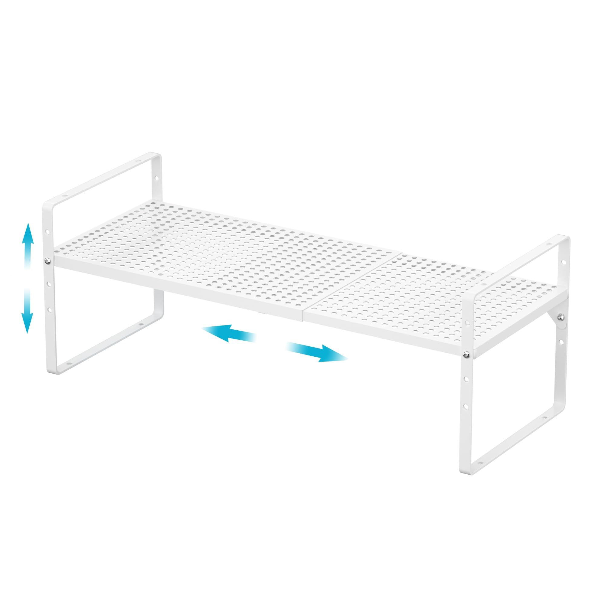 iPEGTOP Expandable Cabinet Storage Shelf Organizer Rack, Heavy Duty ...