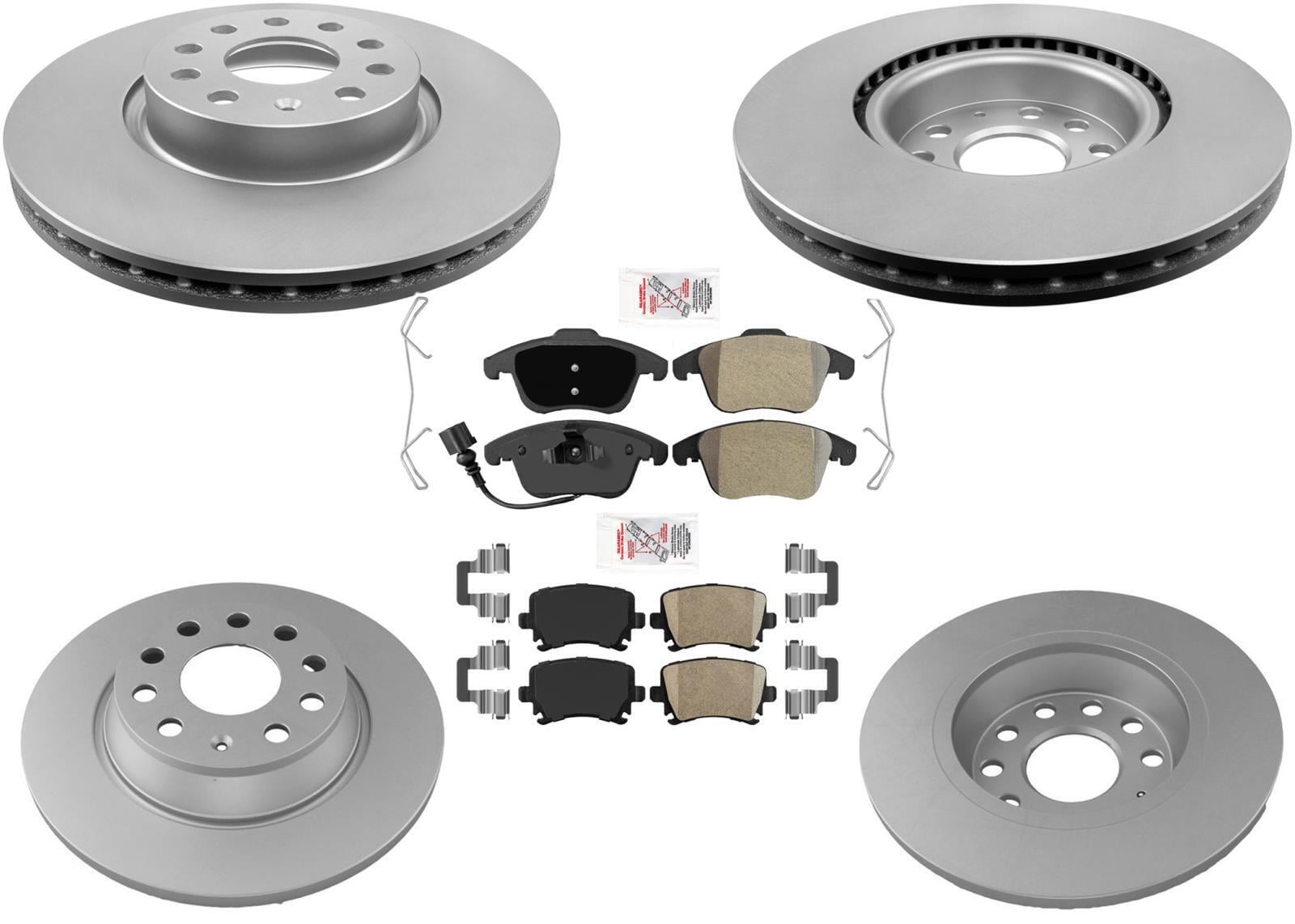 iPRO for Master GOE Coated Disc Brake Rotors & Pads Kit for swagen for ...