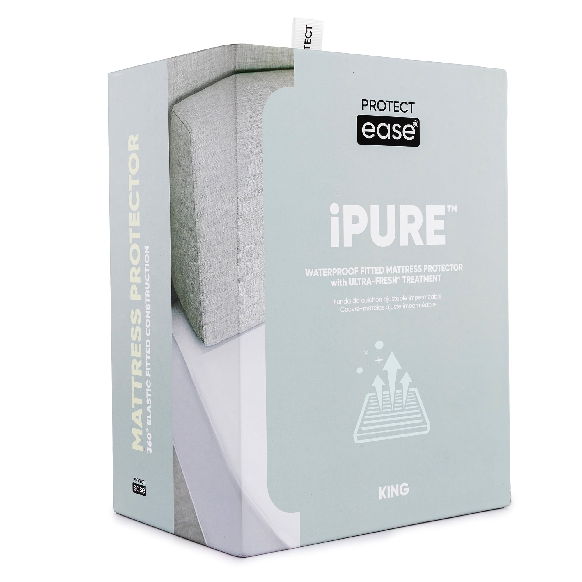 IPure Fitted Mattress Protector with Ultra-Fresh Treatment - Full Size ...
