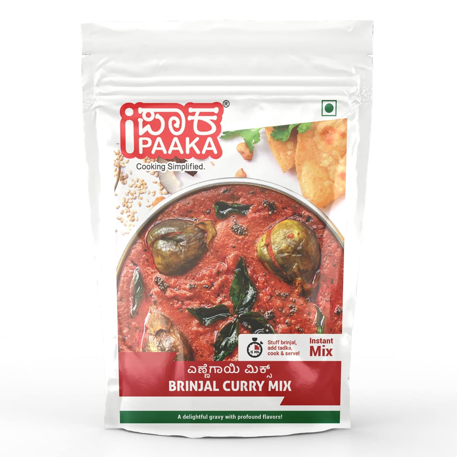 iPaaka Brinjal Curry Mix 200g Instant Mix, Authentic South Indian ...