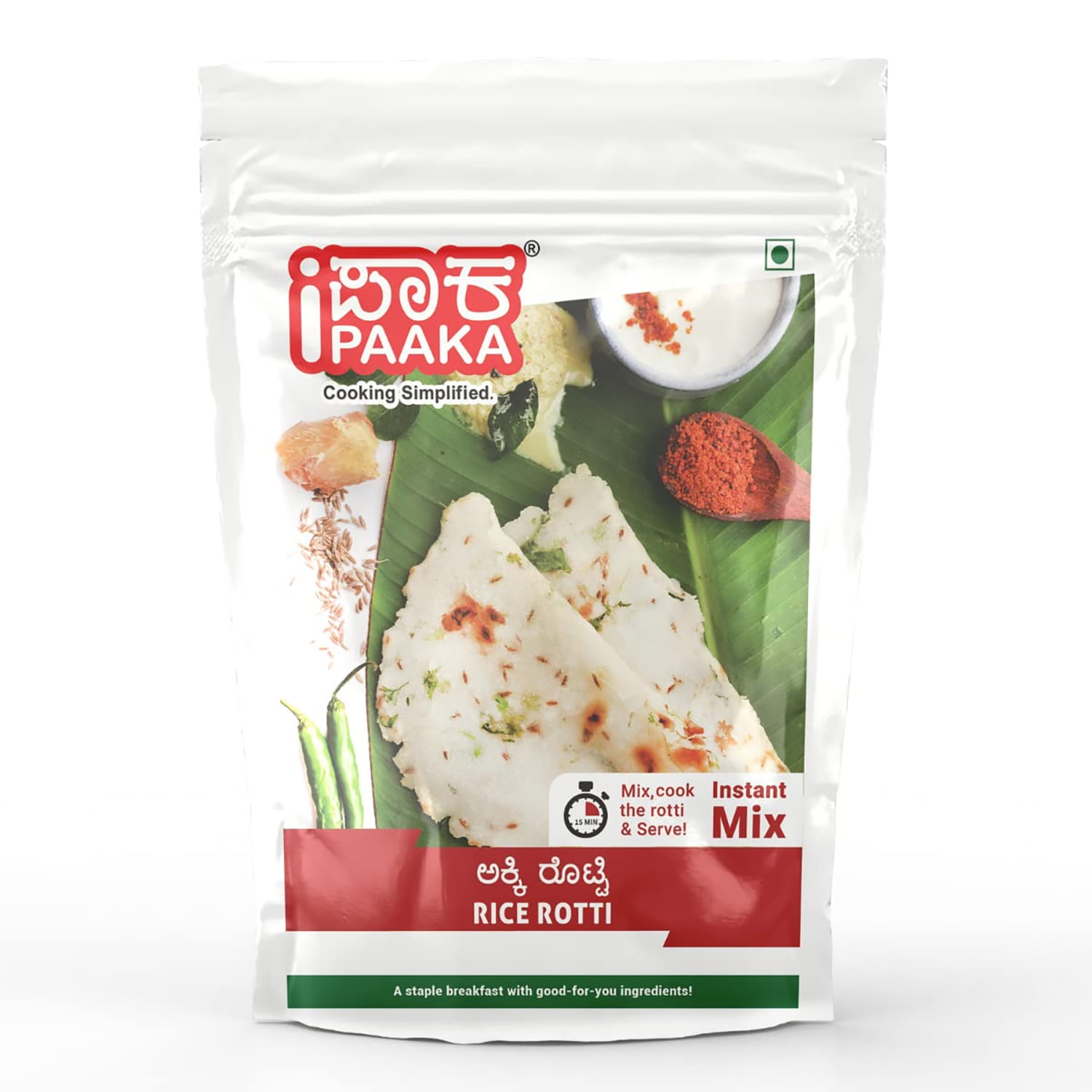 iPaaka Rice Rotti 200g Authentic South Indian Instant Breakfast Mix ...
