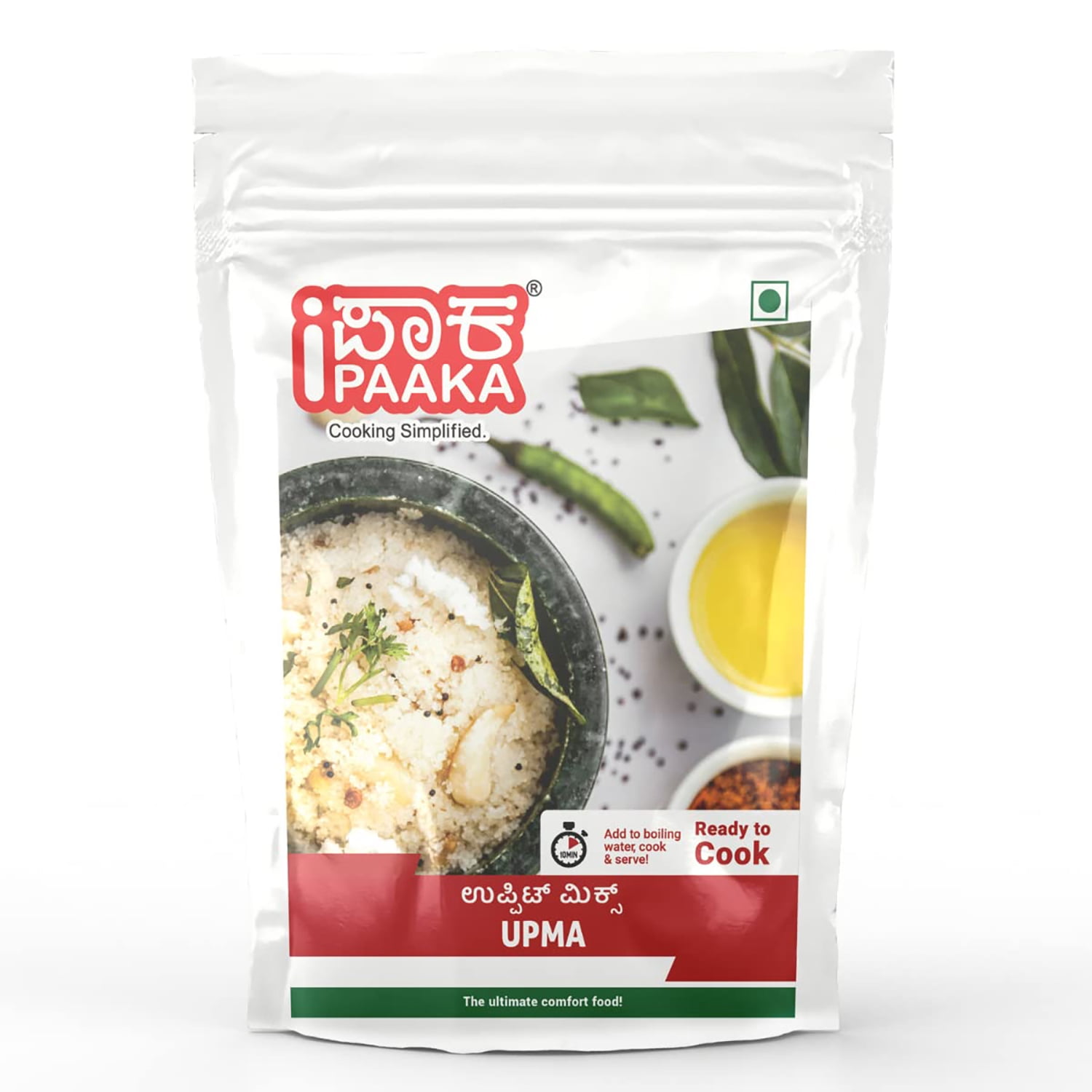 iPaaka Upma 400g Instant Breakfast Mix Ready in 5 Mins - Walmart.com