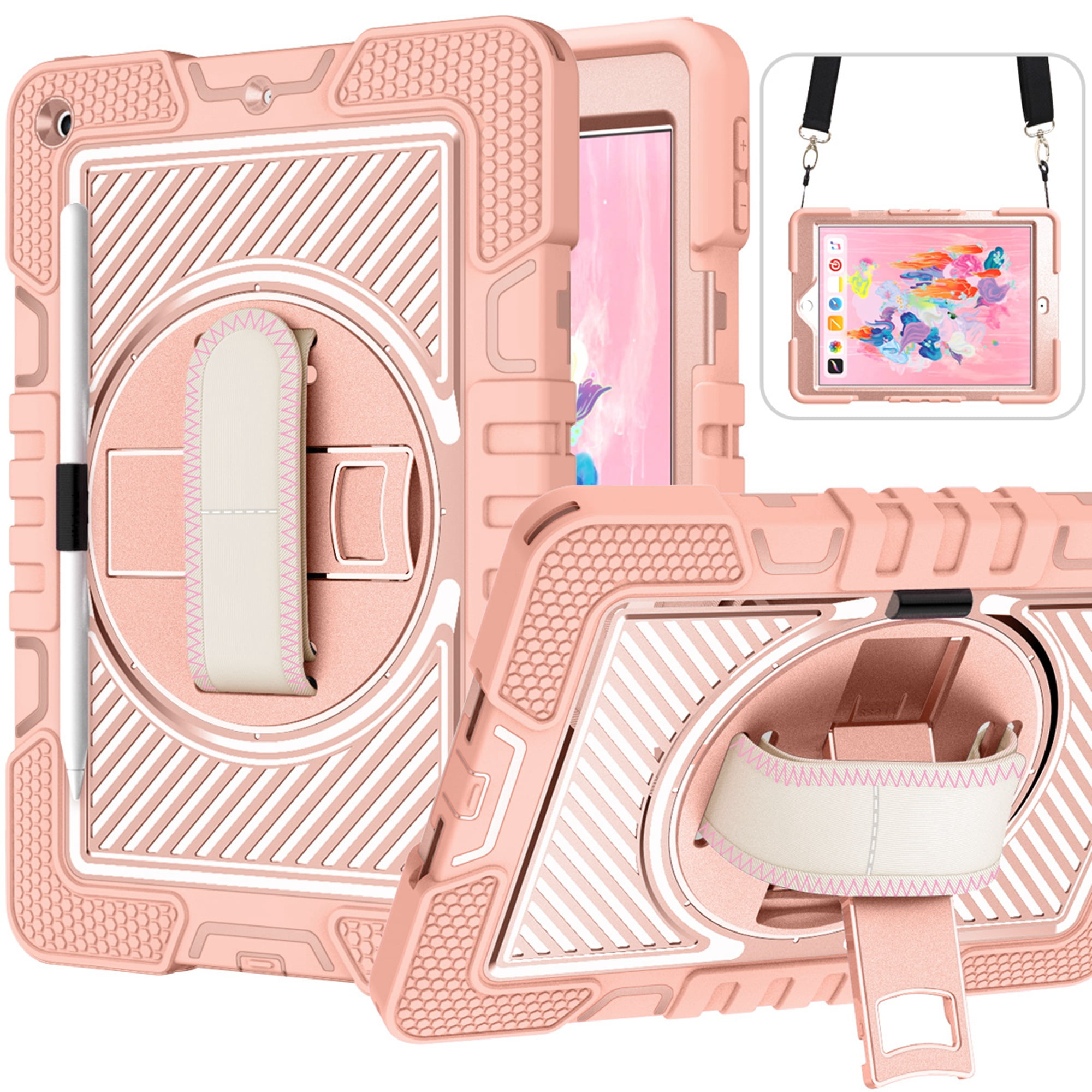 iPad 10.2 Case 2020/2019, iPad 8th/7th Gen Crossbody Case, Dteck Heavy ...