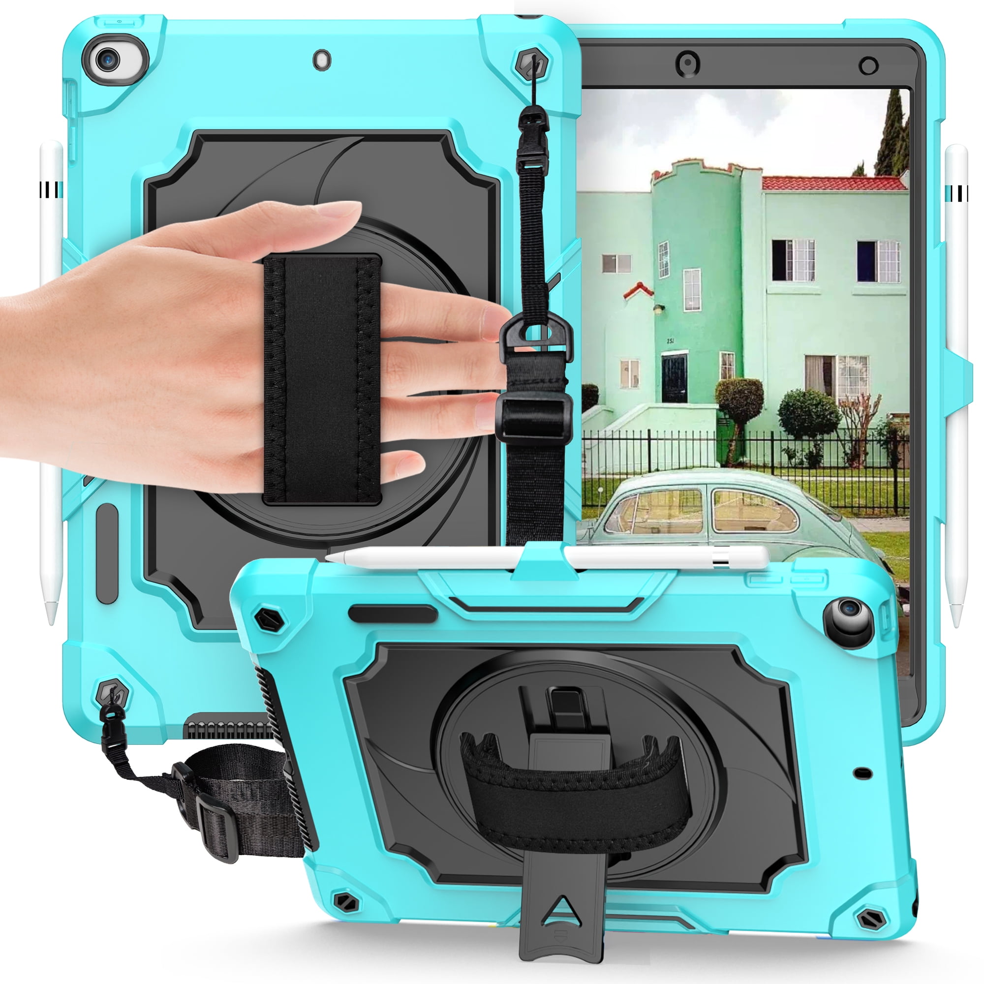 For iPad 10.2 Case 2021/2020/2019, iPad 9th/ 8th/ 7th Generation Case ...