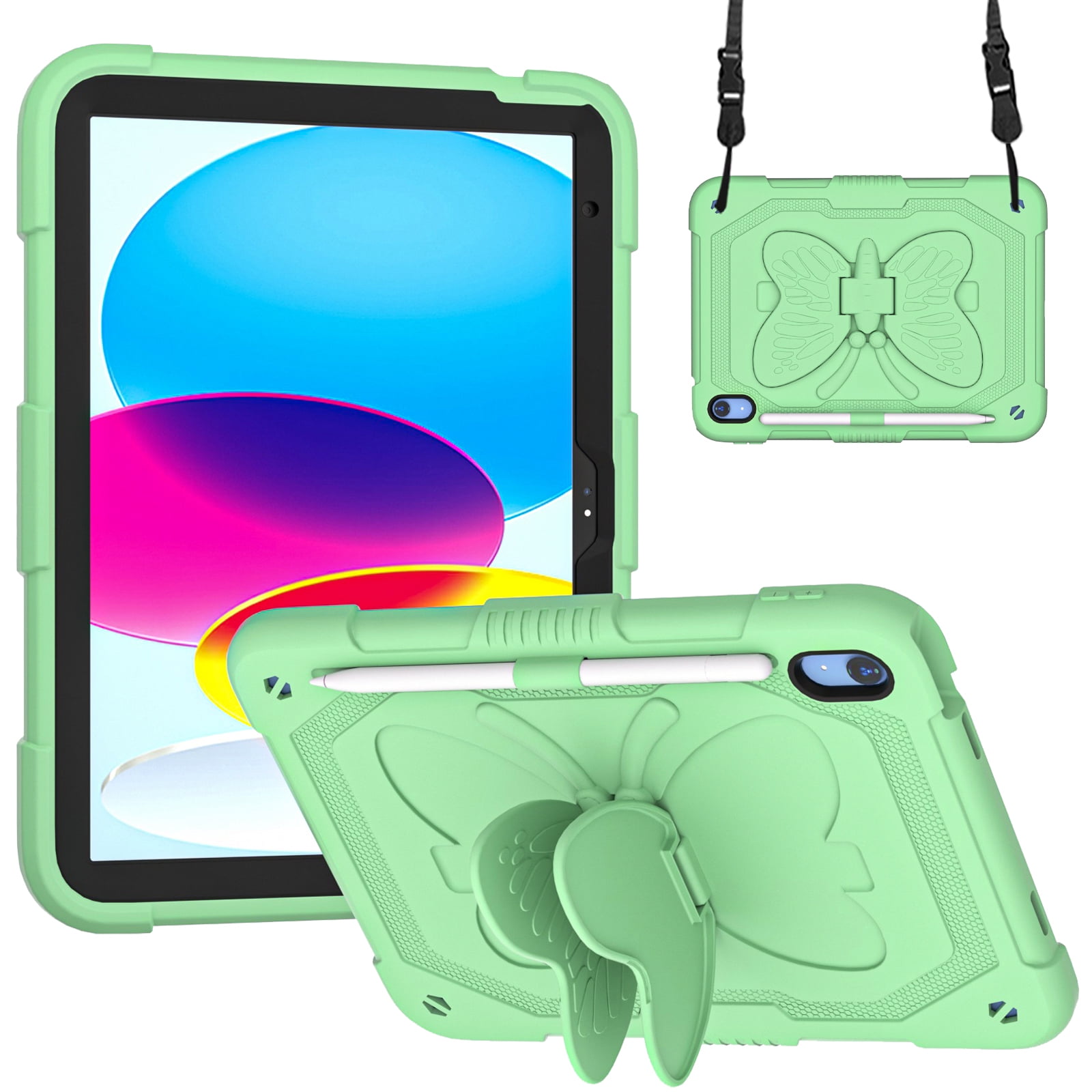 iPad 10 2022 Kid Case iPad 10.9 10th Gen Pretty Butterfly Case ...