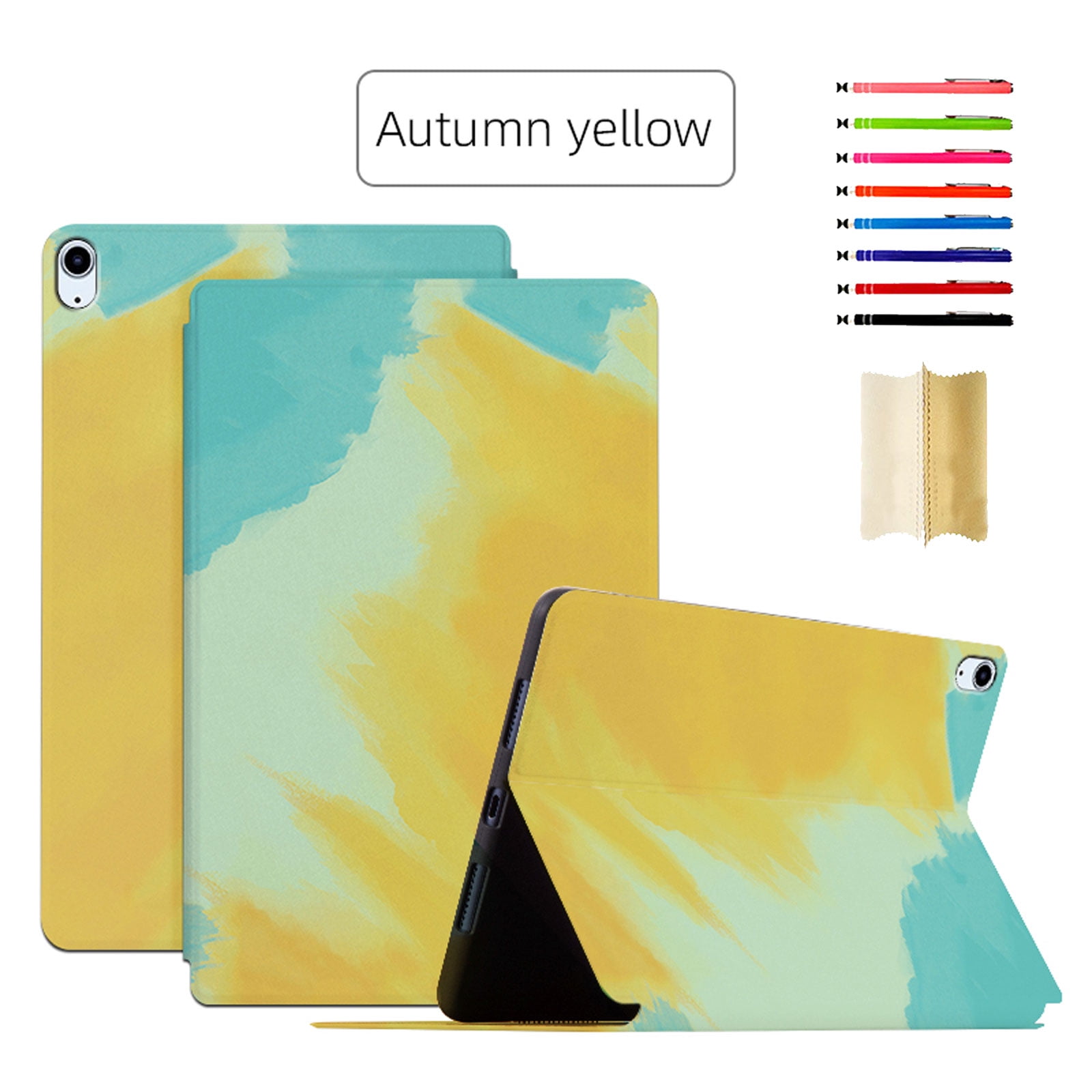 for iPad 10th Gen 10.9" 2022 Case, Smart Painted Card Slot Cover with ...