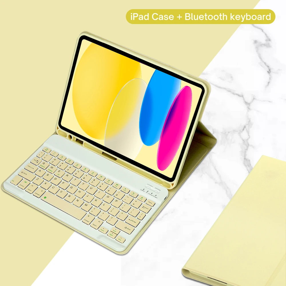 For iPad 10th Generation 2022 10.9 Inch Case with Keyboard,Detachable ...